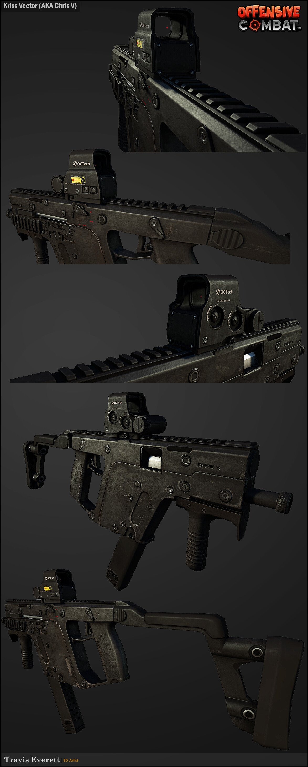 Travis Everett - Kriss Vector (AKA Chris V) - Offensive Combat (2012-14)