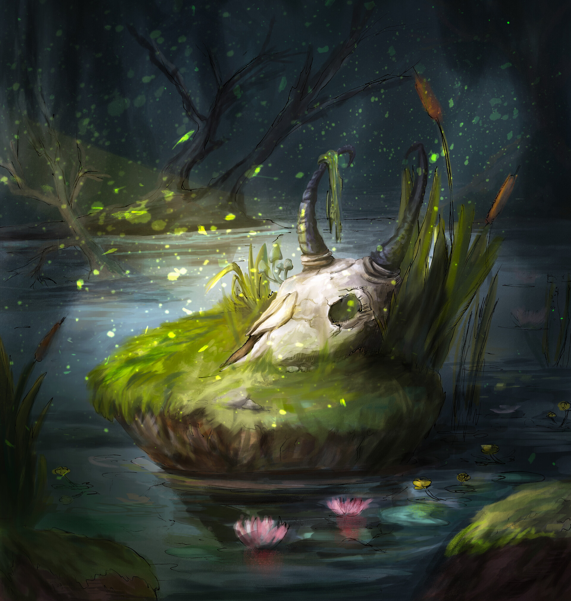 ArtStation - At the pond