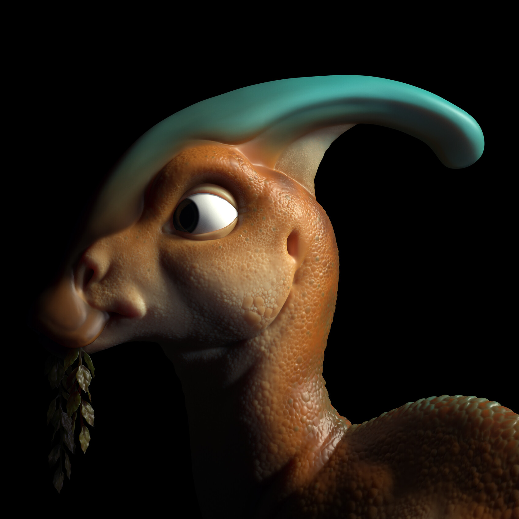 Parasaurolophus Face