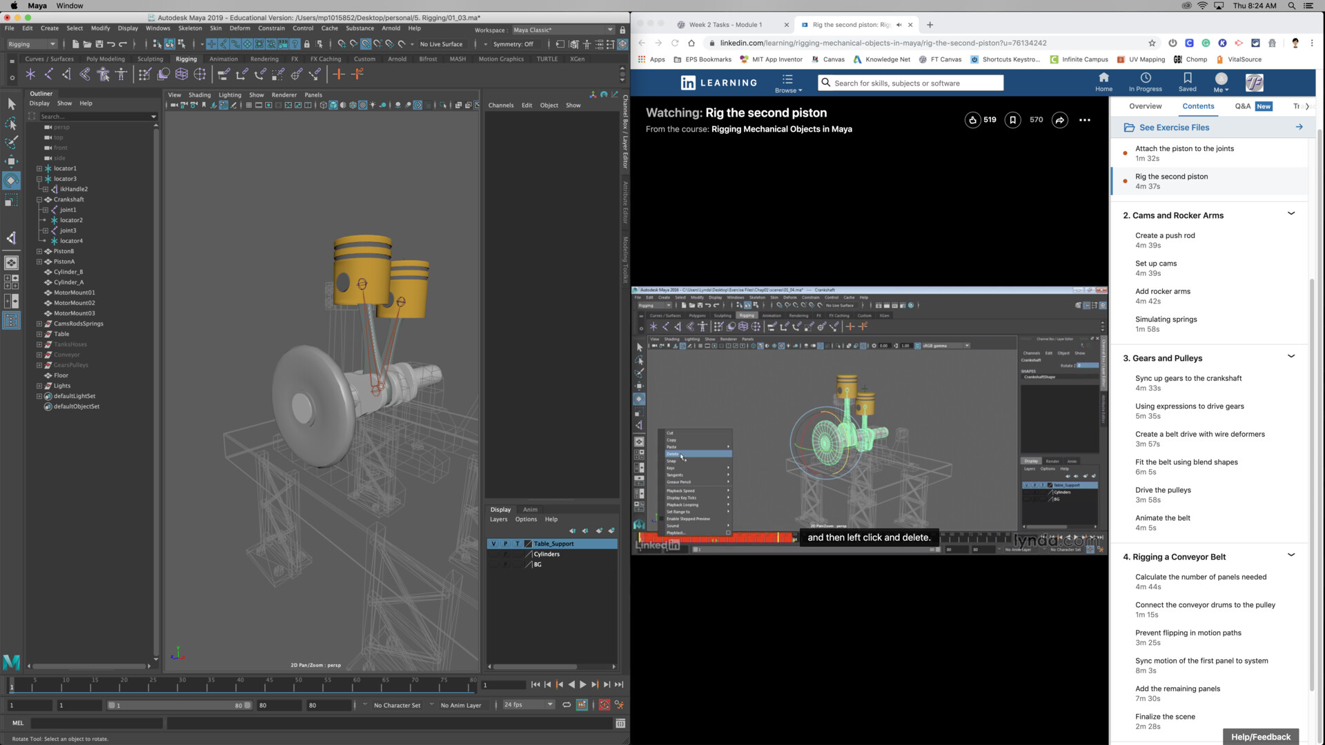 Matthew Posa - Rigging Pistons