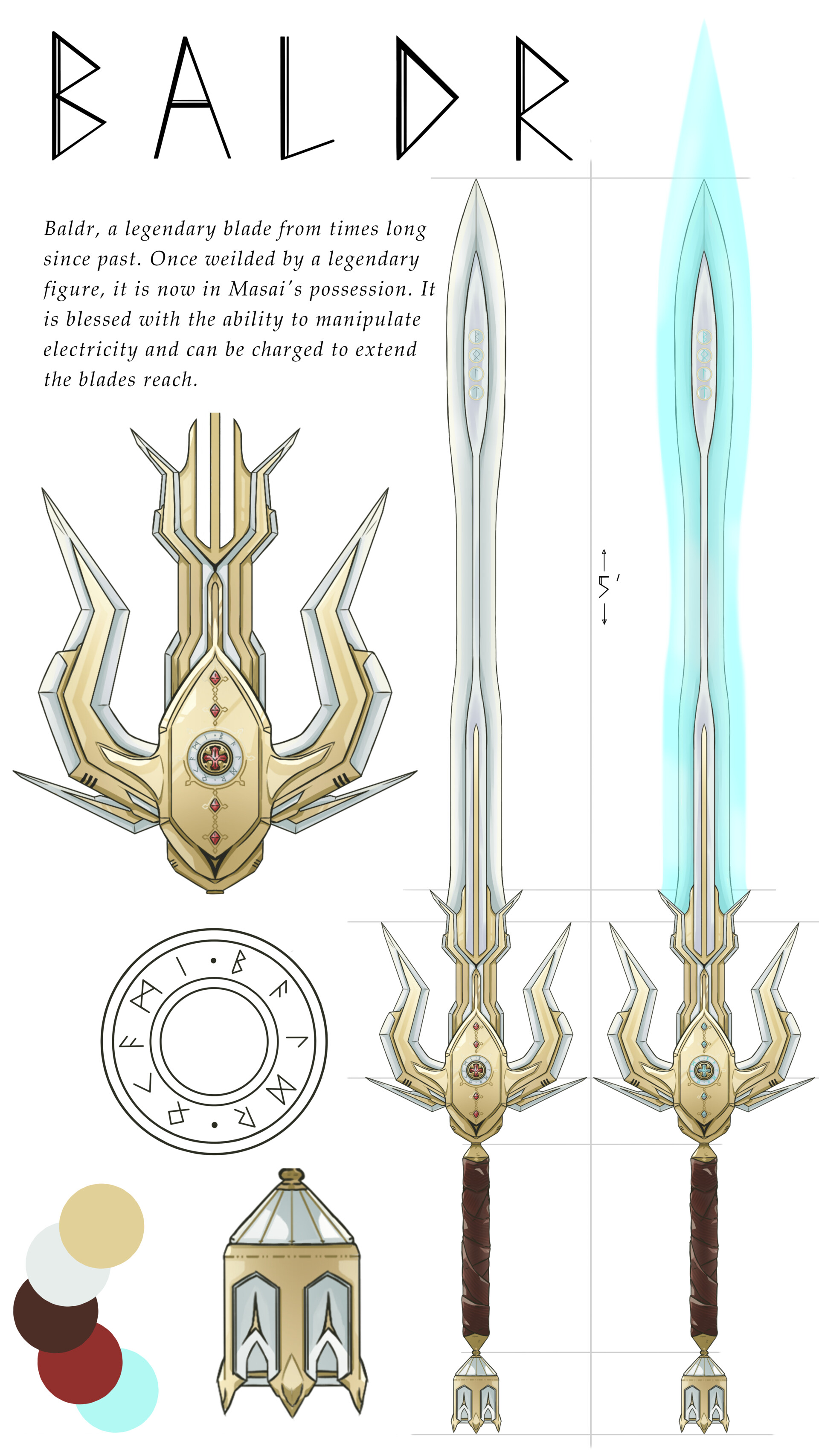 ArtStation - Regalis Armament : Baldr - the Blade of Thunder