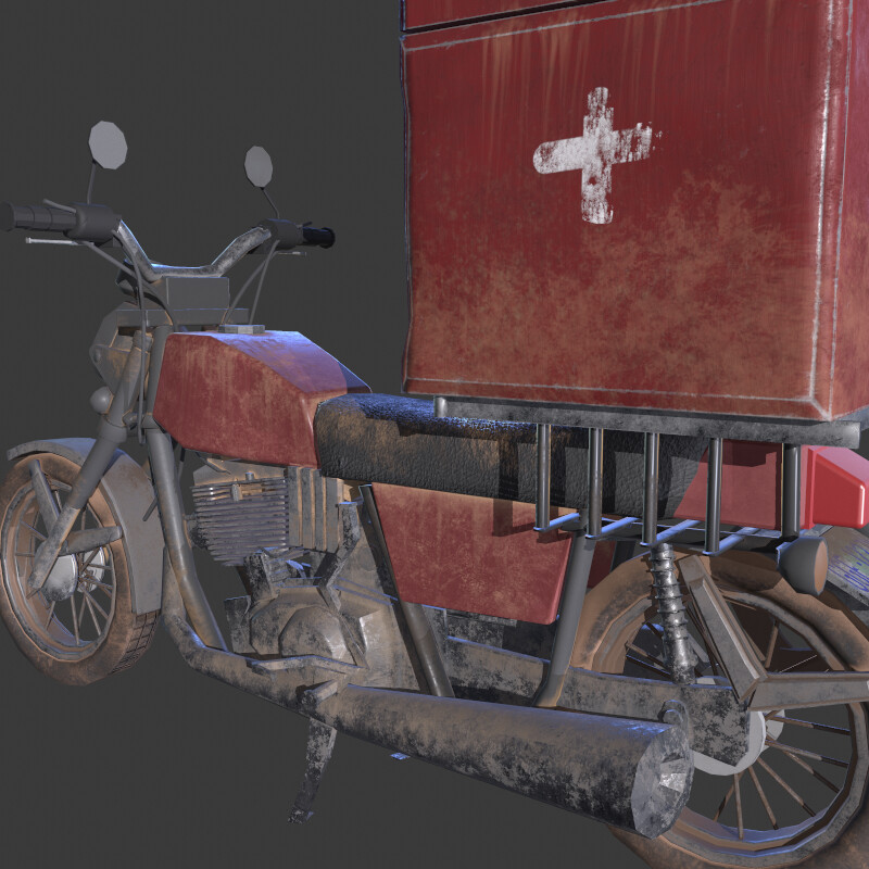 ArtStation - Medic Motorcycle, Dami Okelana