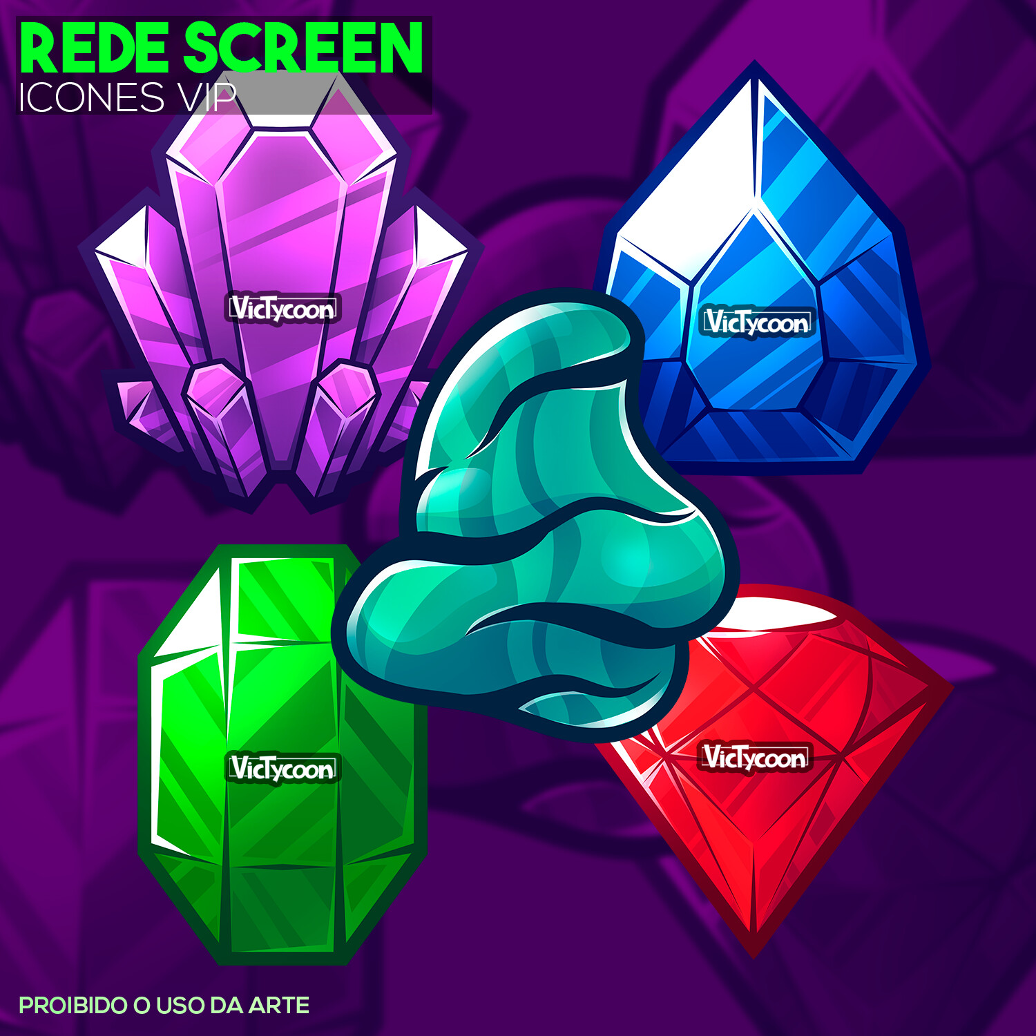 VicTycoon Art - ICONES - Rede Screen (Minecraft Server)