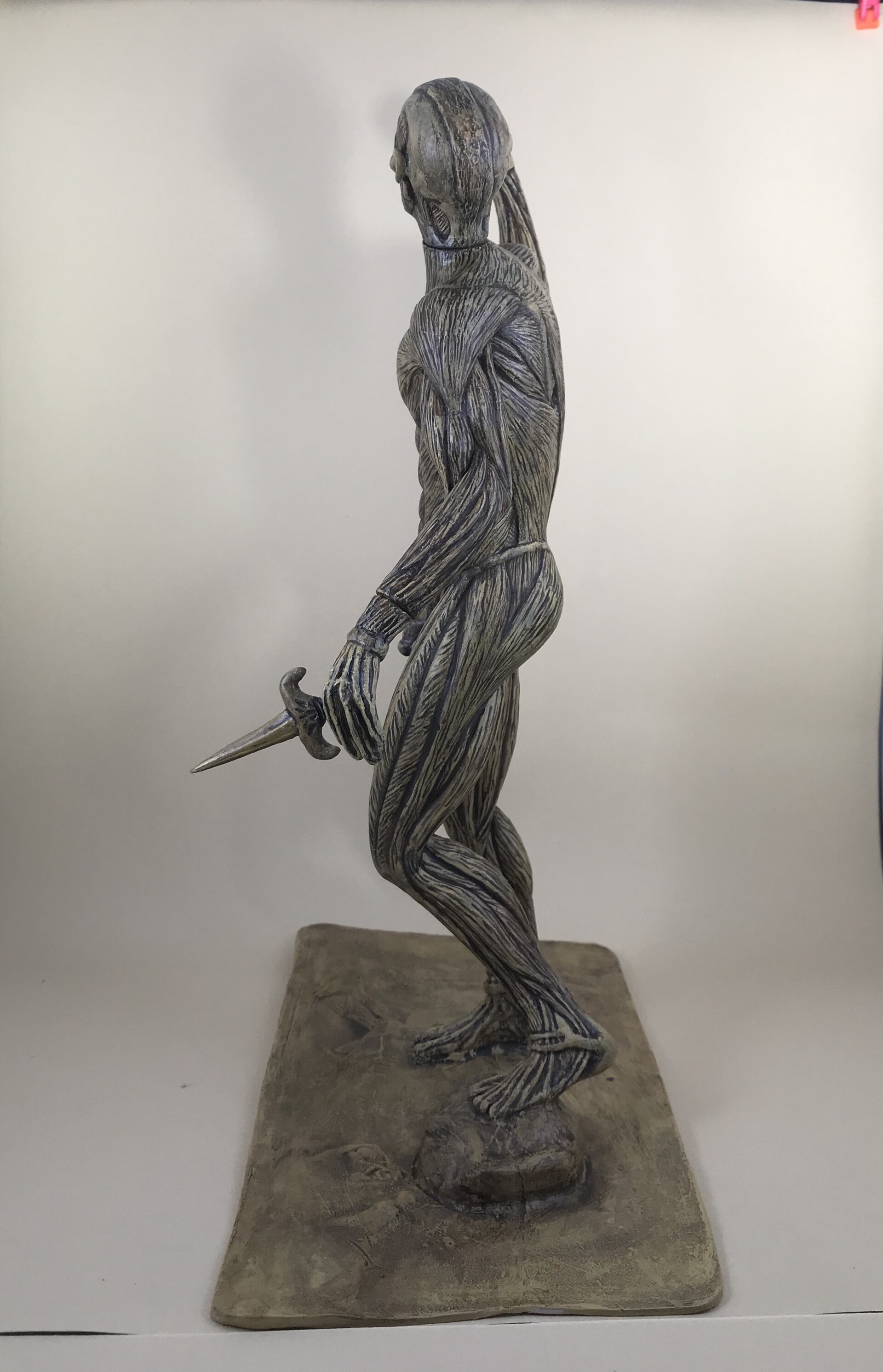 flayed man sculpture