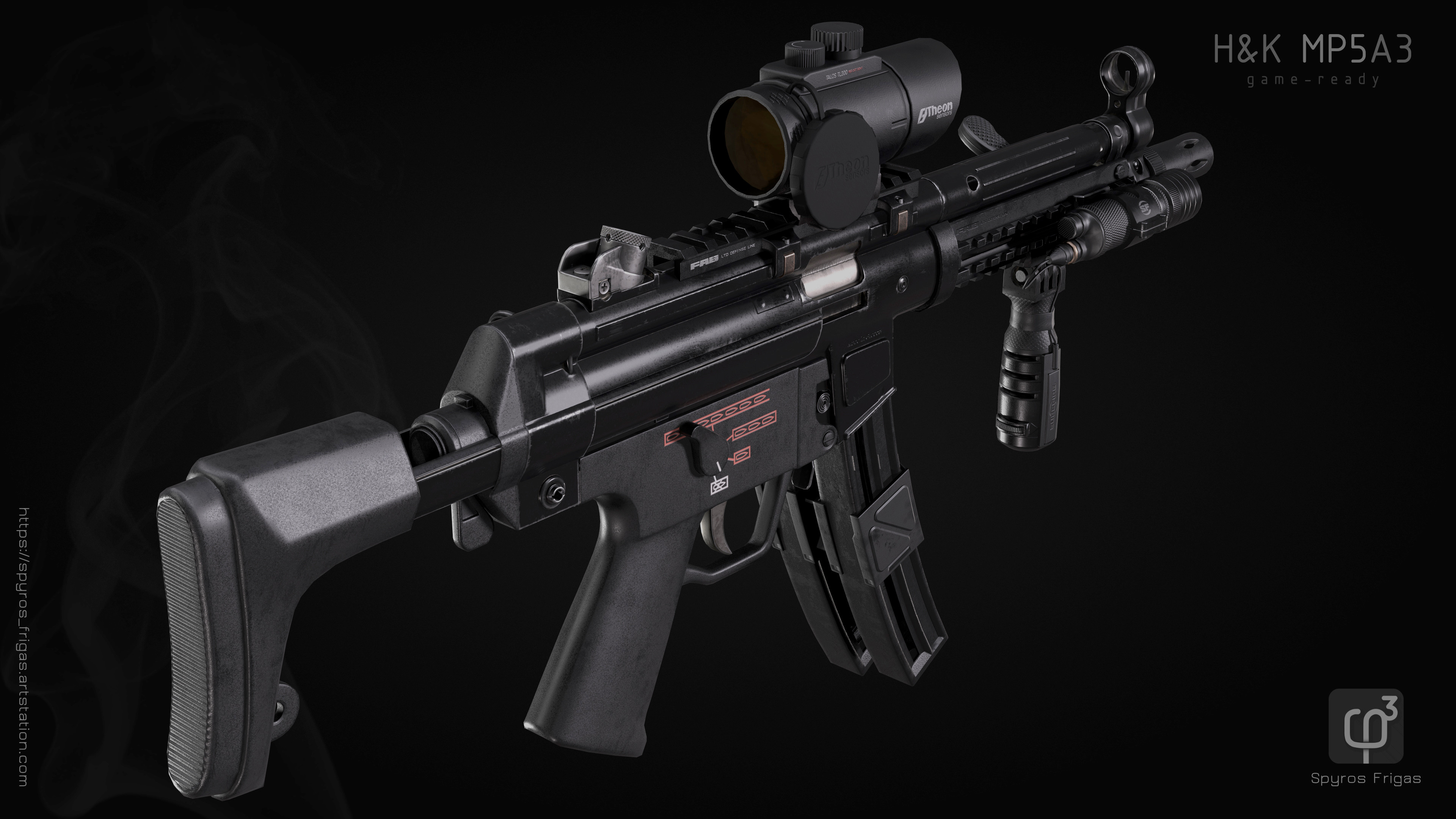 Spyros Frigas - H&K MP5 (A3) game model