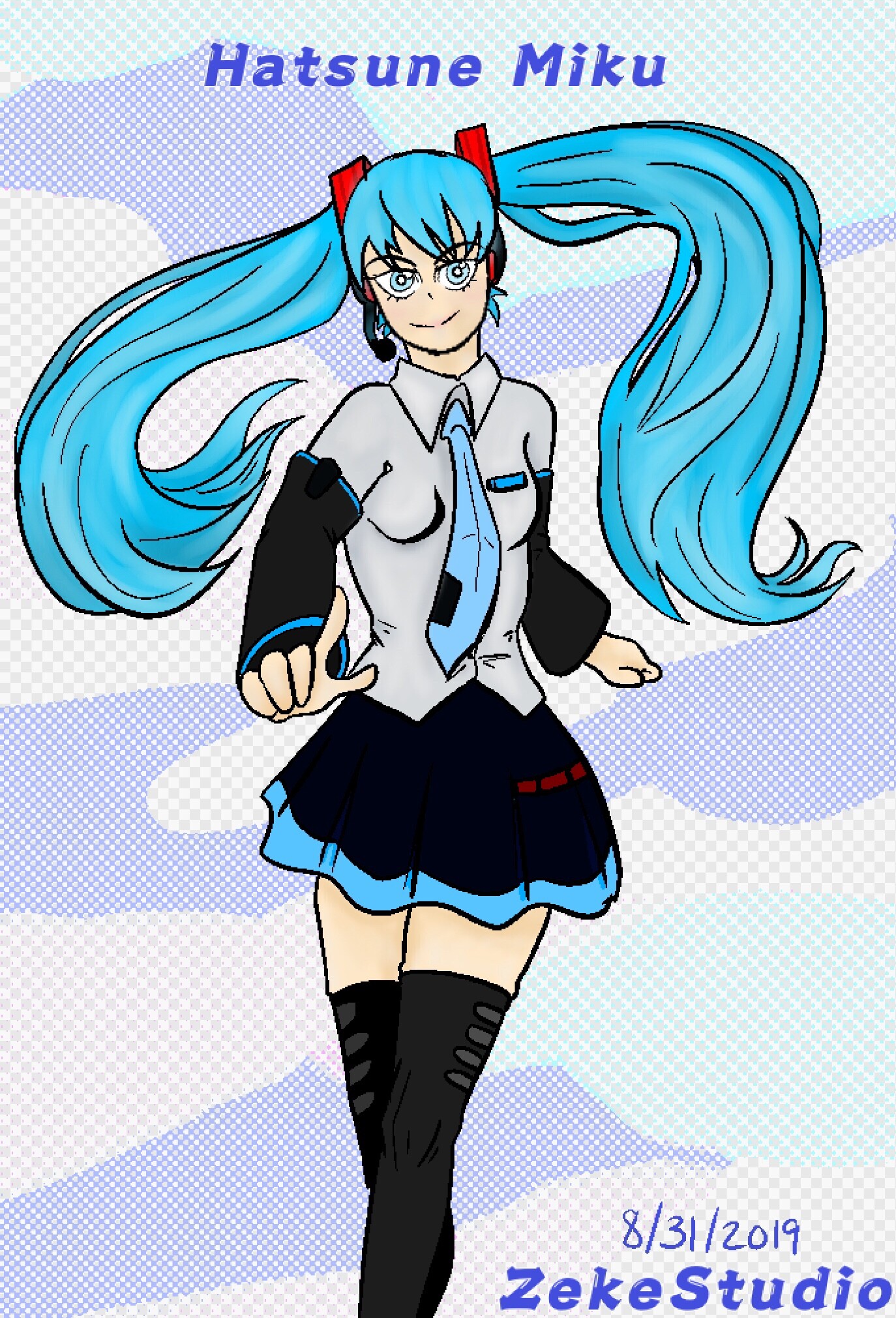 ArtStation - Daily drawing #4: vocaloid