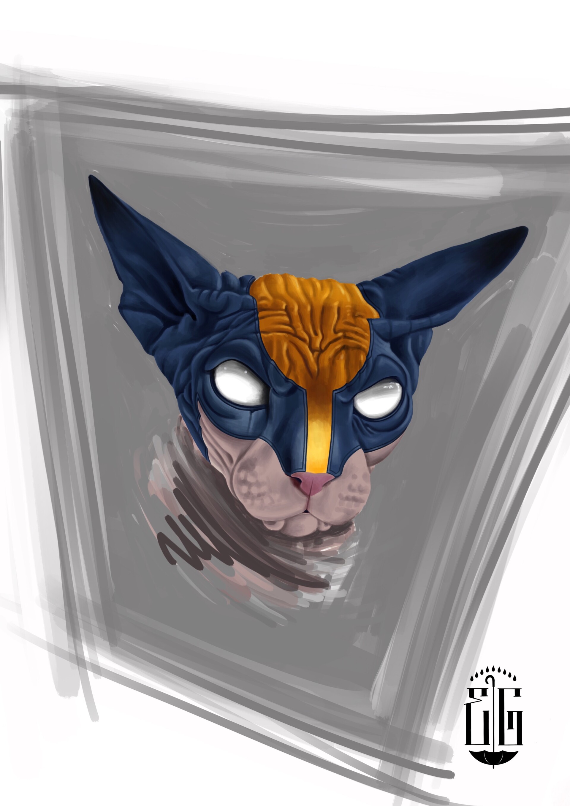 ArtStation - Wolverine Sphynx Cat