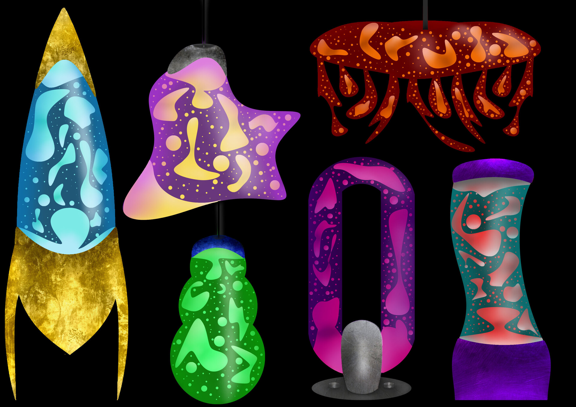 ArtStation - Lava Lamp Asset Concepts