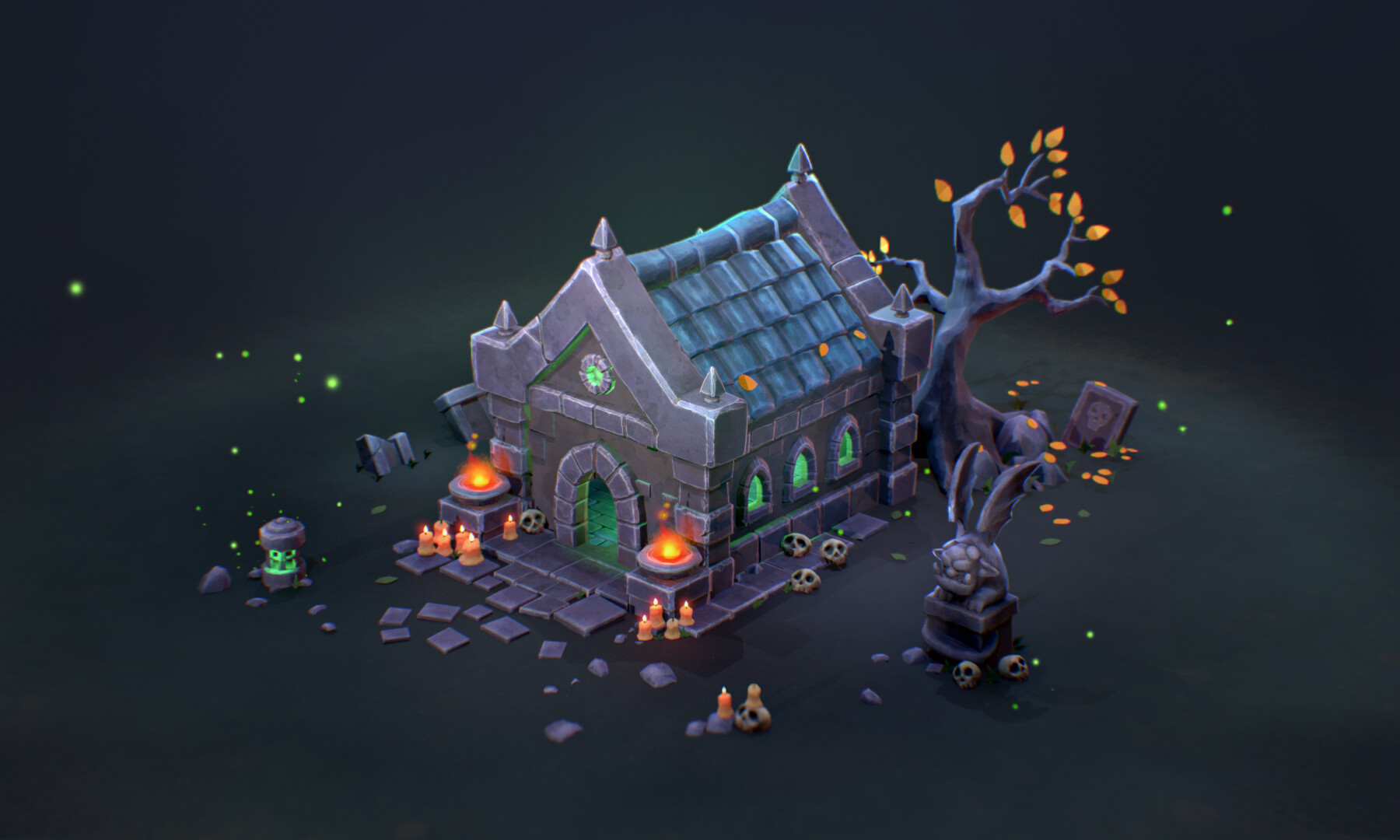 ArtStation - Isometric Crypt (Sephiroth Art)