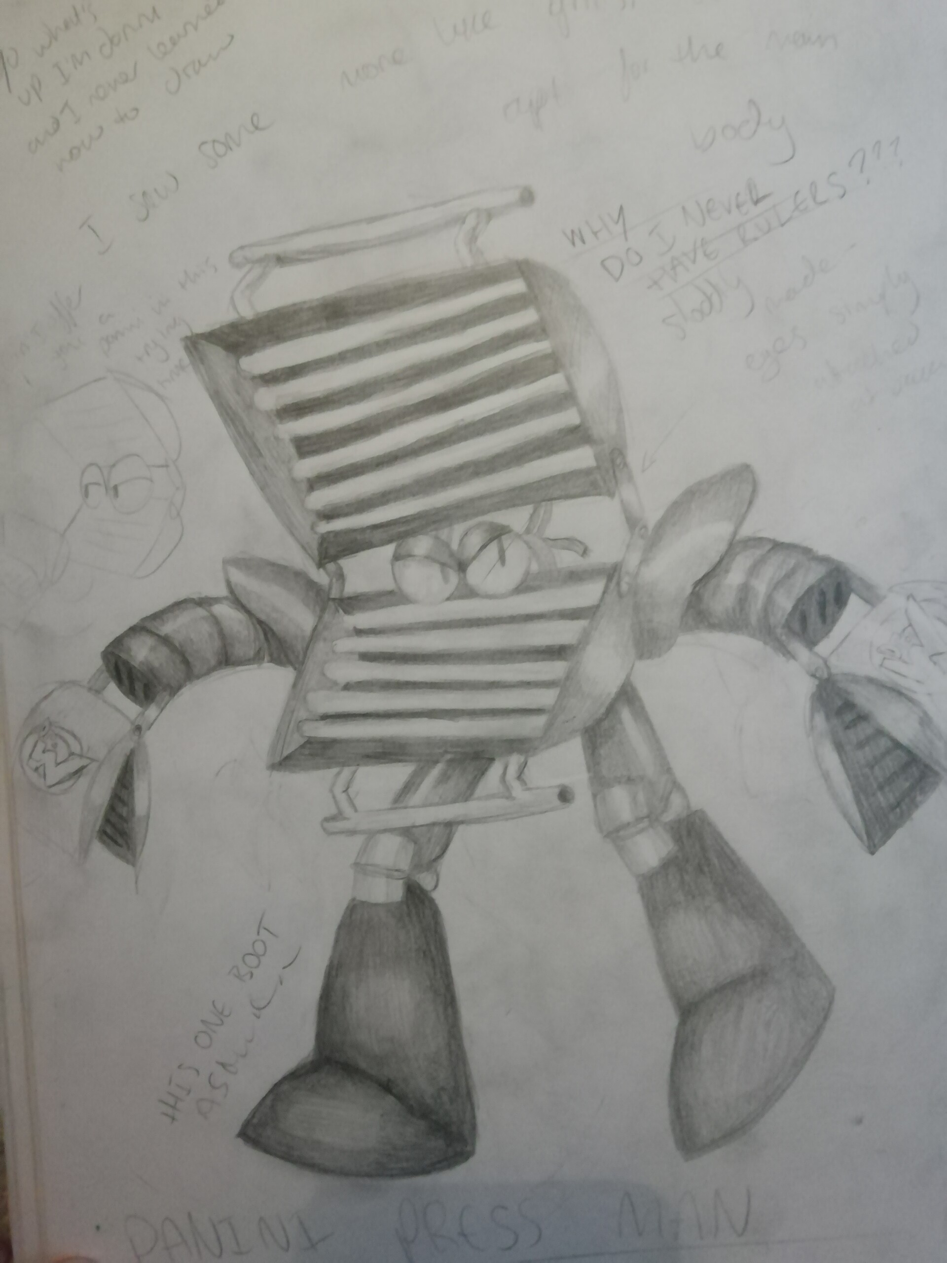 ArtStation - Panini Press Man (Metal Rendering Experiment)