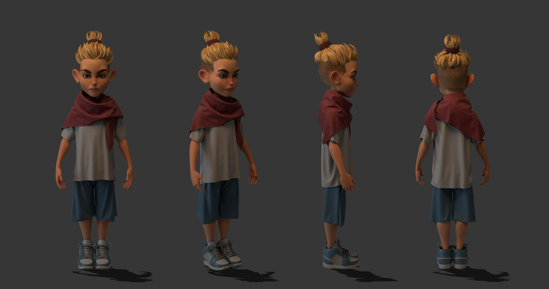 ArtStation - Boy in the Red Scarf