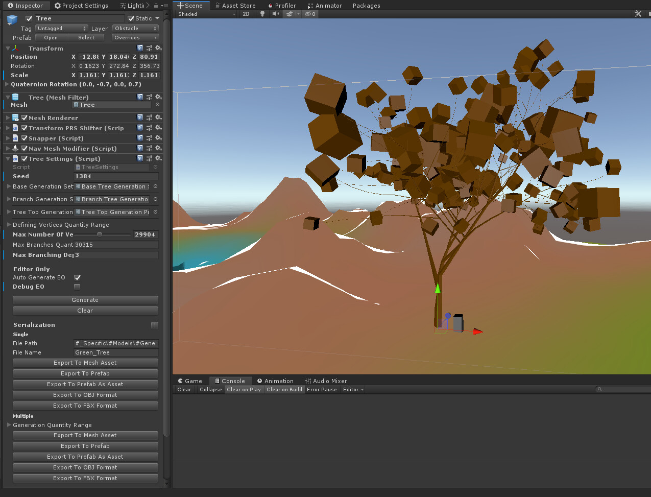 ArtStation - Procedural Low Poly Tree