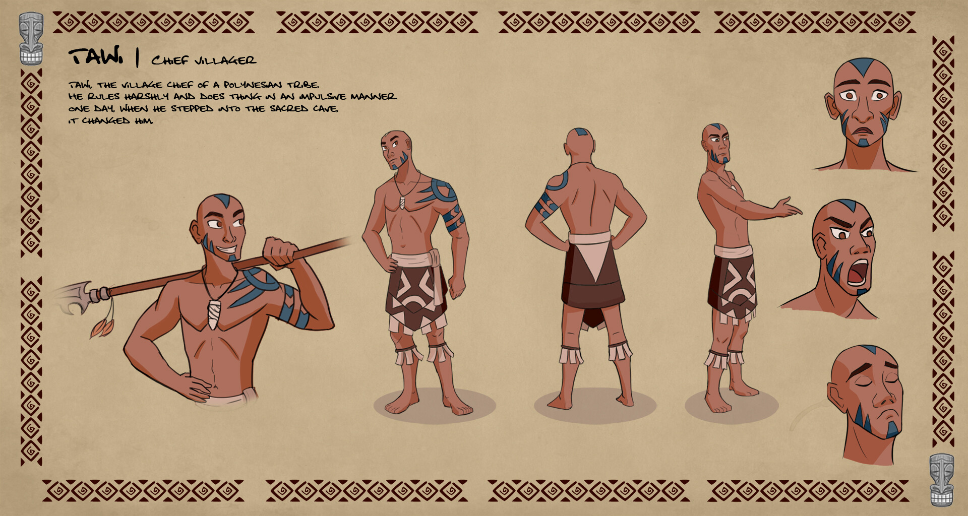 ArtStation - Viz Dev character sheet