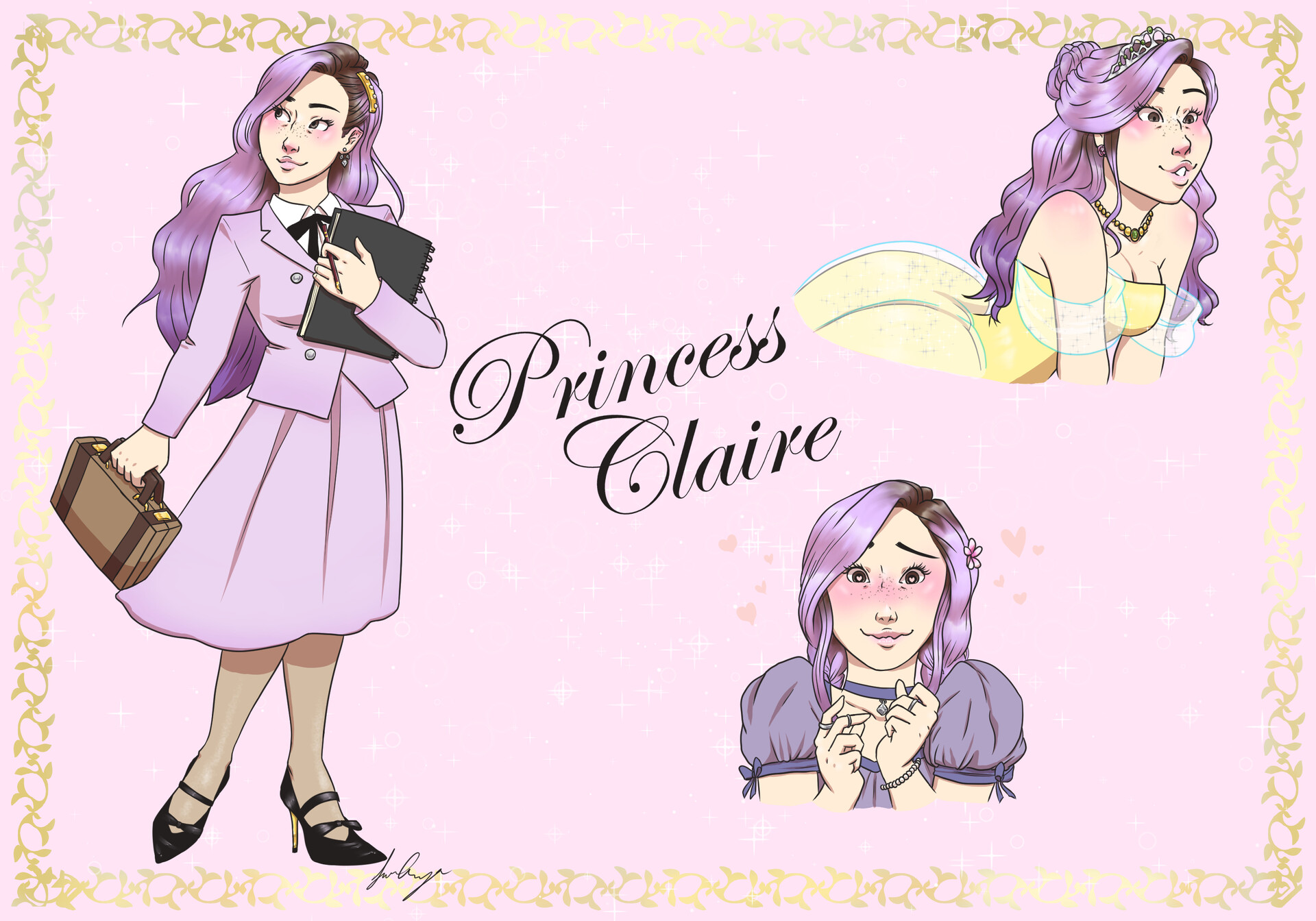 ArtStation - Princess Claire Character Sheet