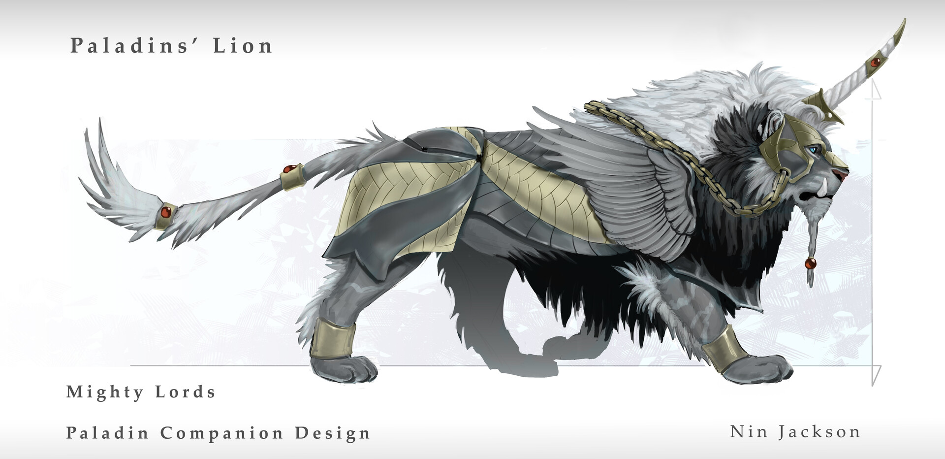 ArtStation - Mighty Lords - Paladin's Lion