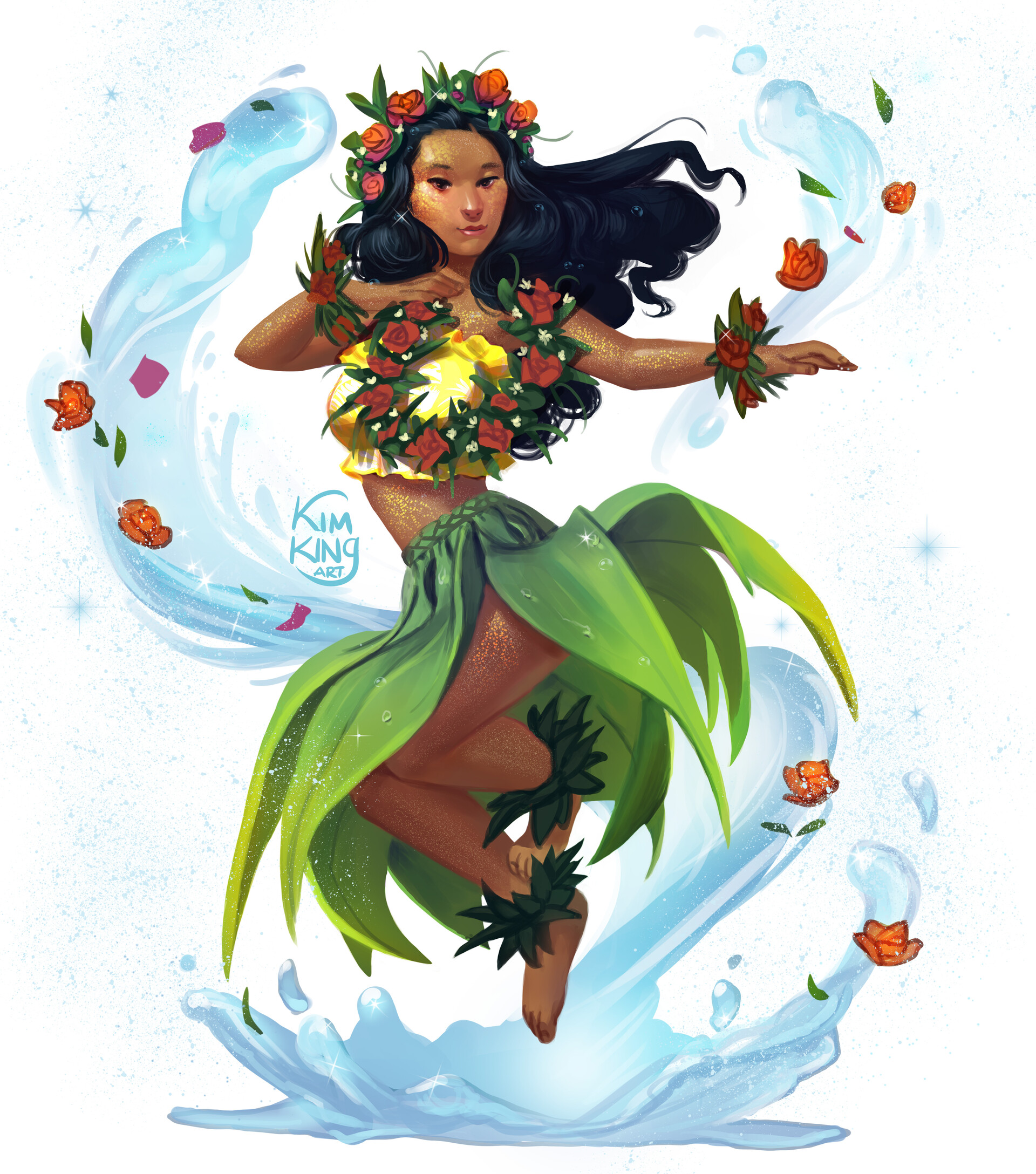 ArtStation - Character Design Challenge: Hawaiian Dancer