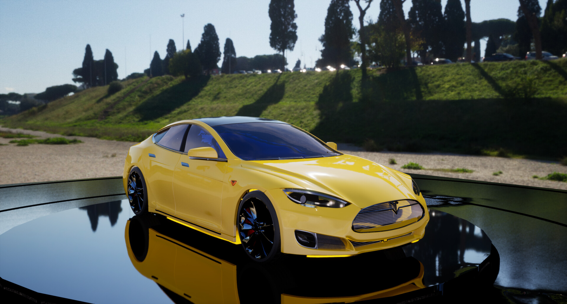 ArtStation - DXR Raytracing car Realtime reflection Unreal engine 4 (RTX 2080TI)