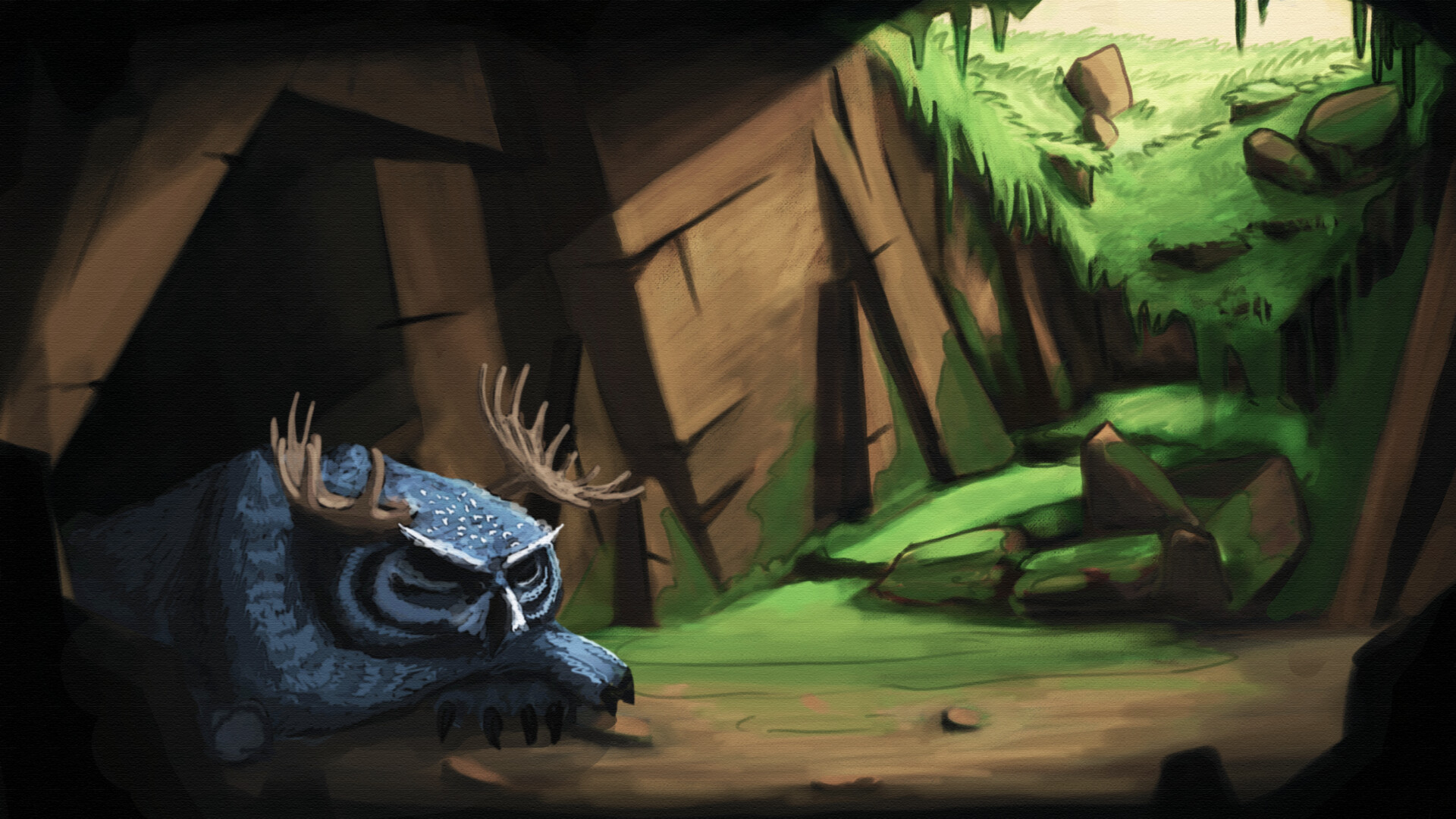 ArtStation - Moss Cave