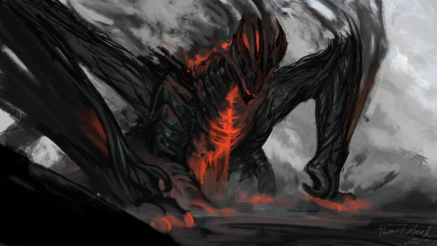 ArtStation - Lava dragon [patreon]