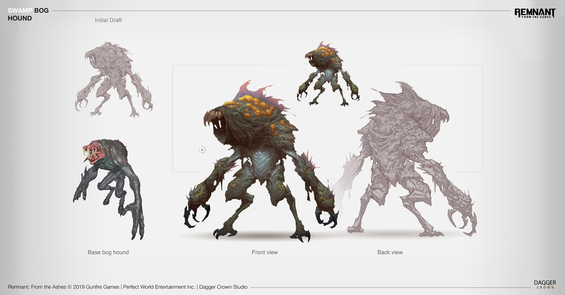 ArtStation - Remnant: From the Ashes - Swamp bog hound.