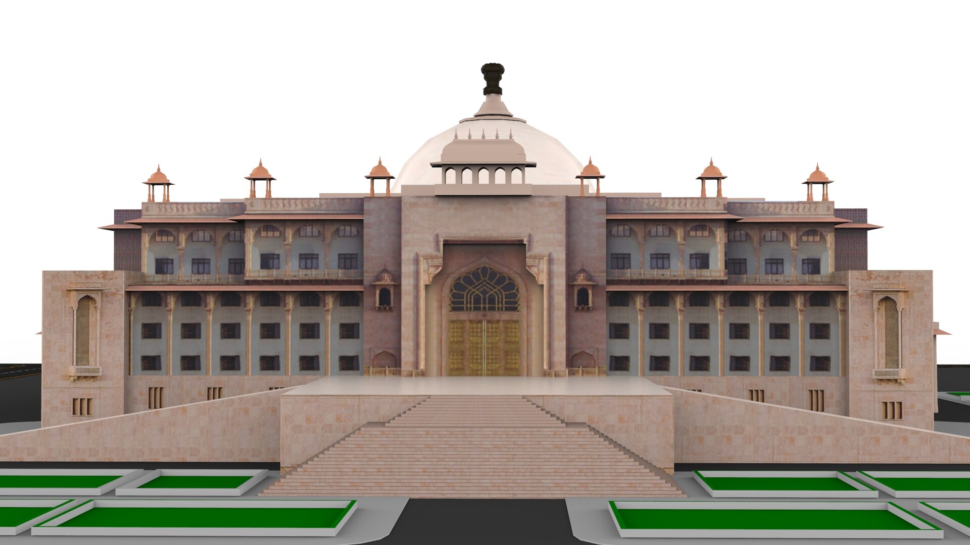 ArtStation - Vidhan Sabha Model for AR