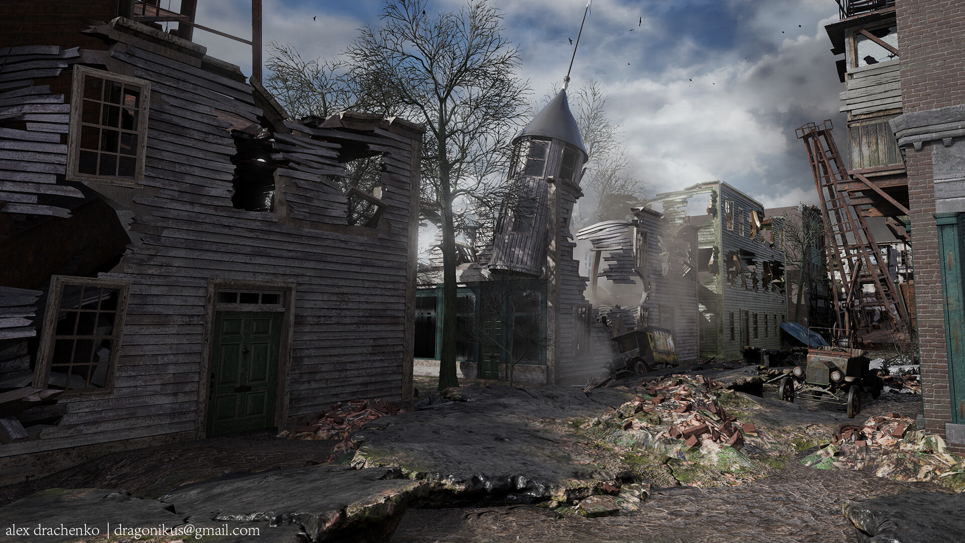 ArtStation - The Sinking City (Damaged Federal Architecture Constructor ...