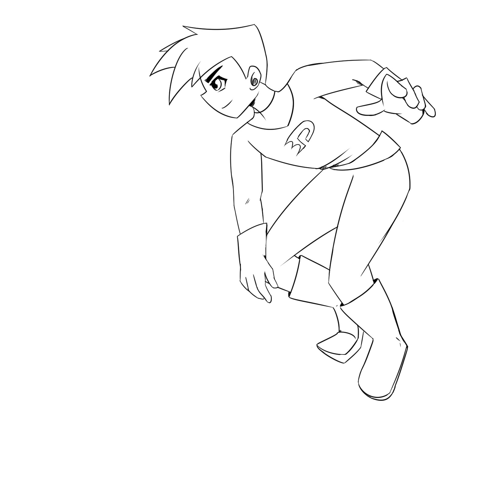 danny phantom coloring sheets