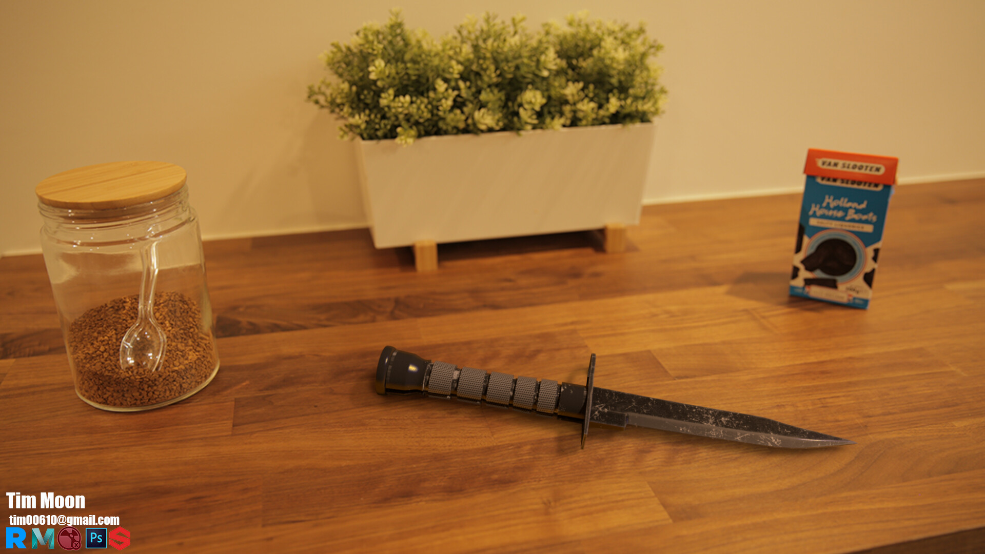 ArtStation - Still Life Dagger Composition