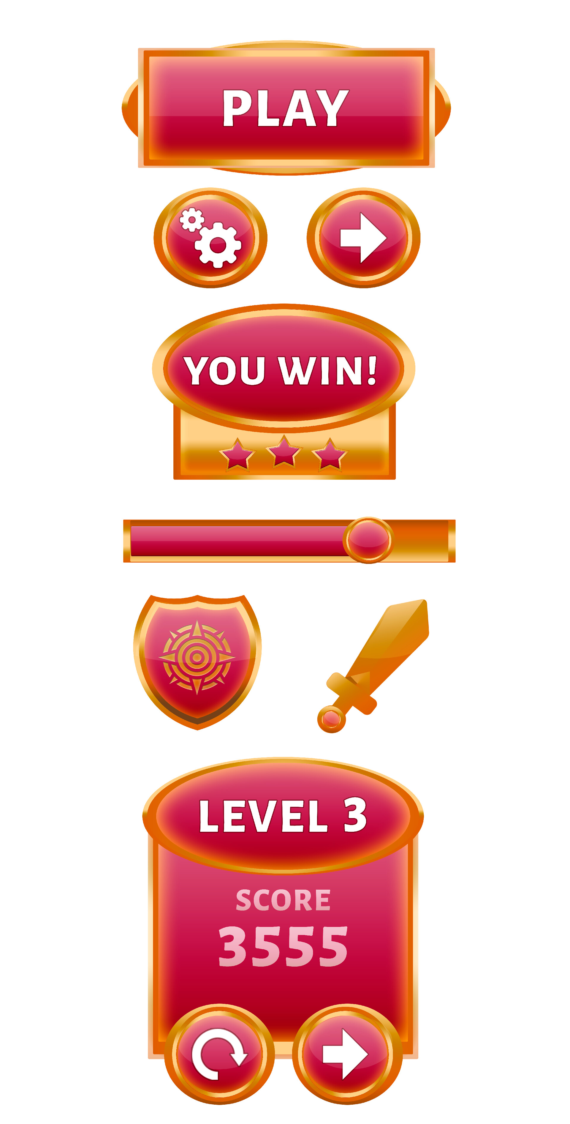 ArtStation - Game interface elements design