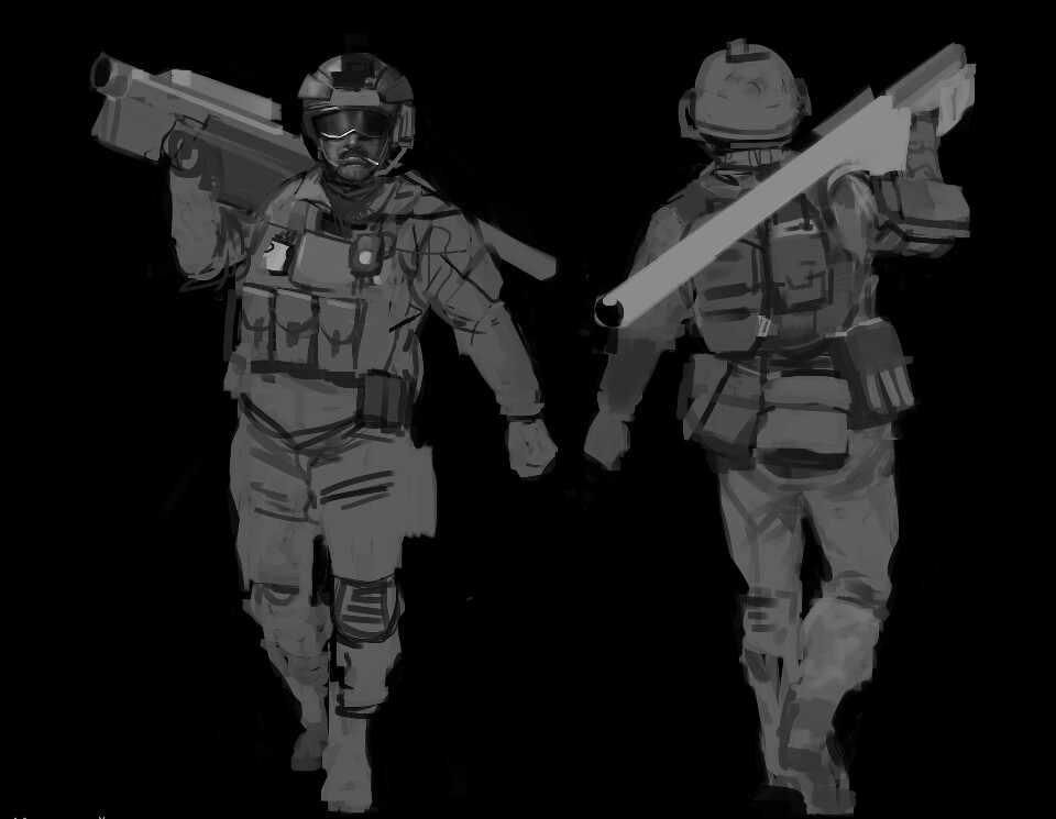 Modern Soldier Concept Art