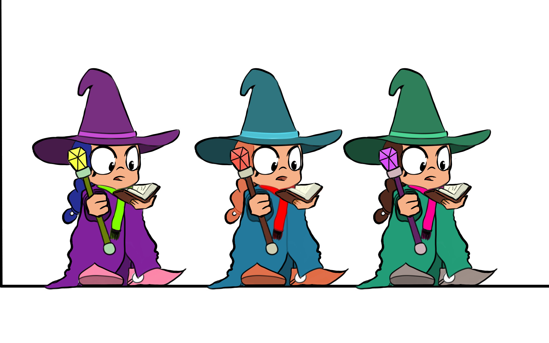 ArtStation - wizards test colors