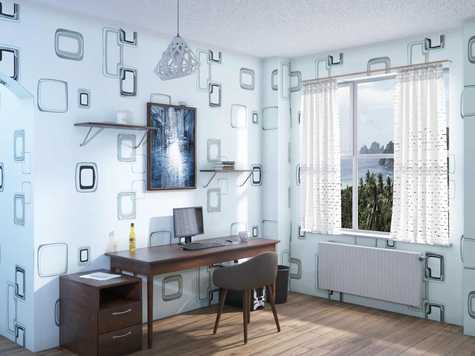 ArtStation - Interior visualization (Cabinet)