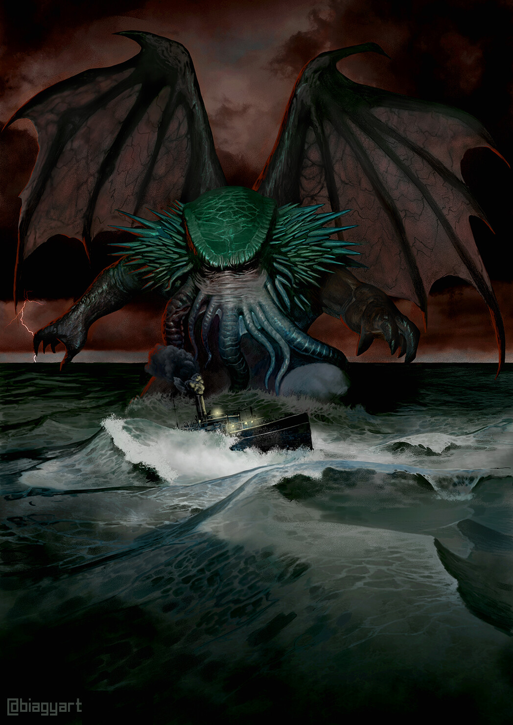 ArtStation - Cthulhu illustration