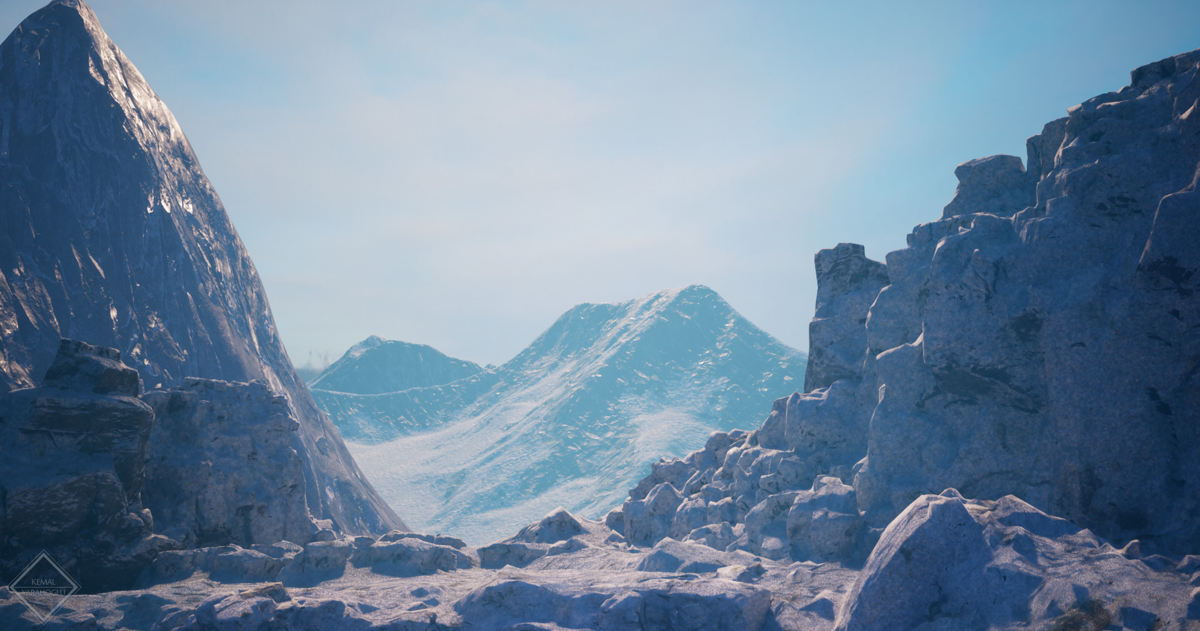 Kem Yaralioglu - Winter Landscape - Houdini