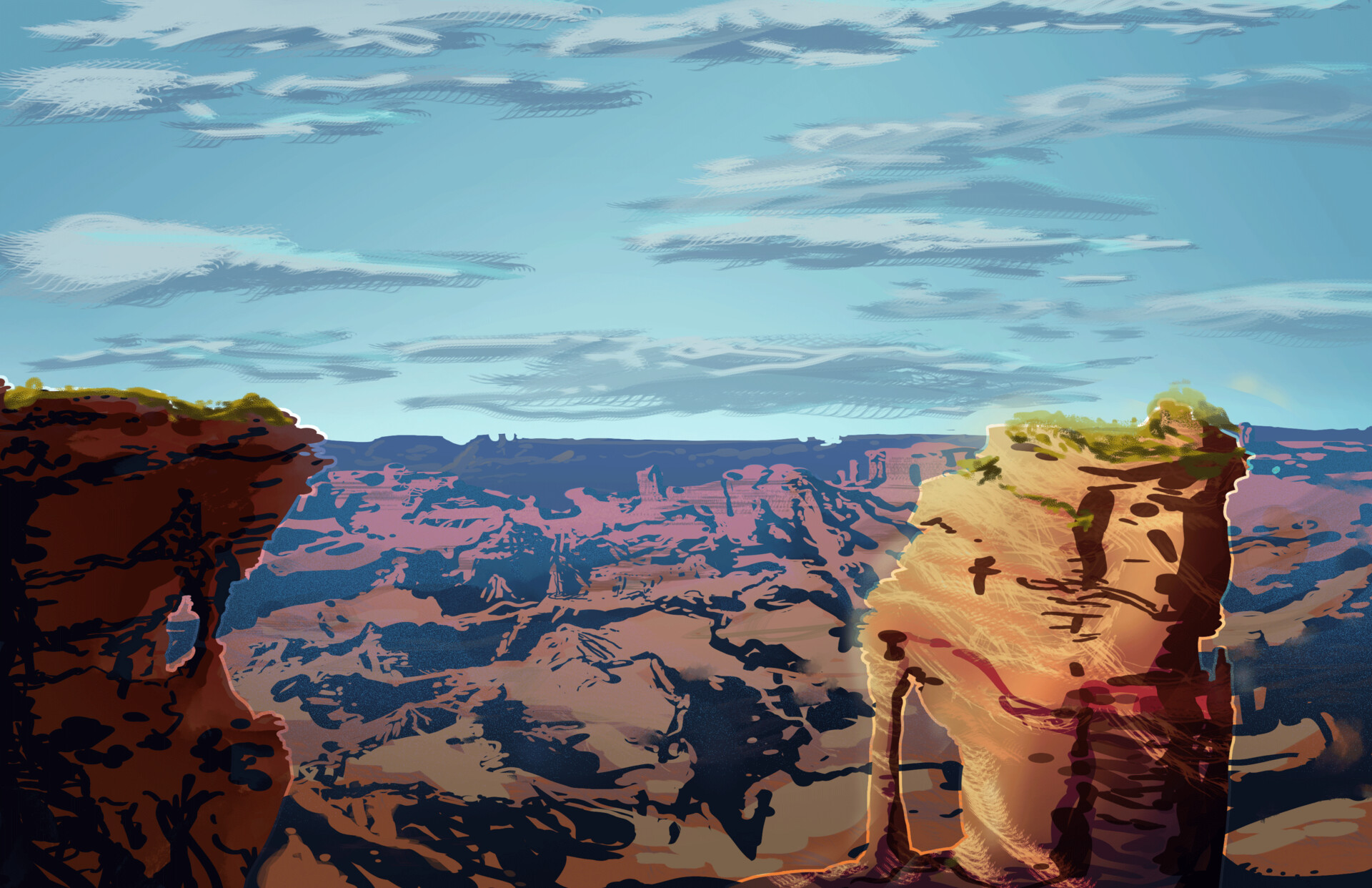 ArtStation - Canyon Study