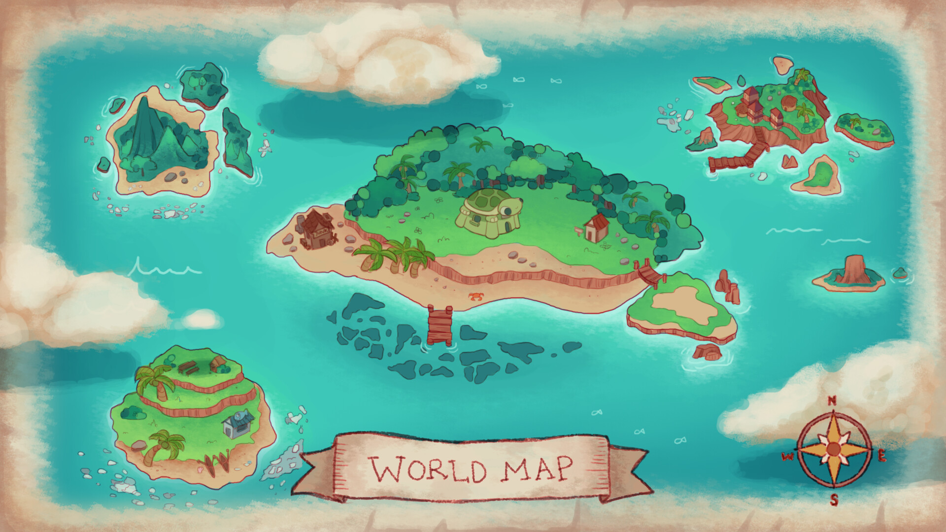 ArtStation - Turtle Tale - World Map