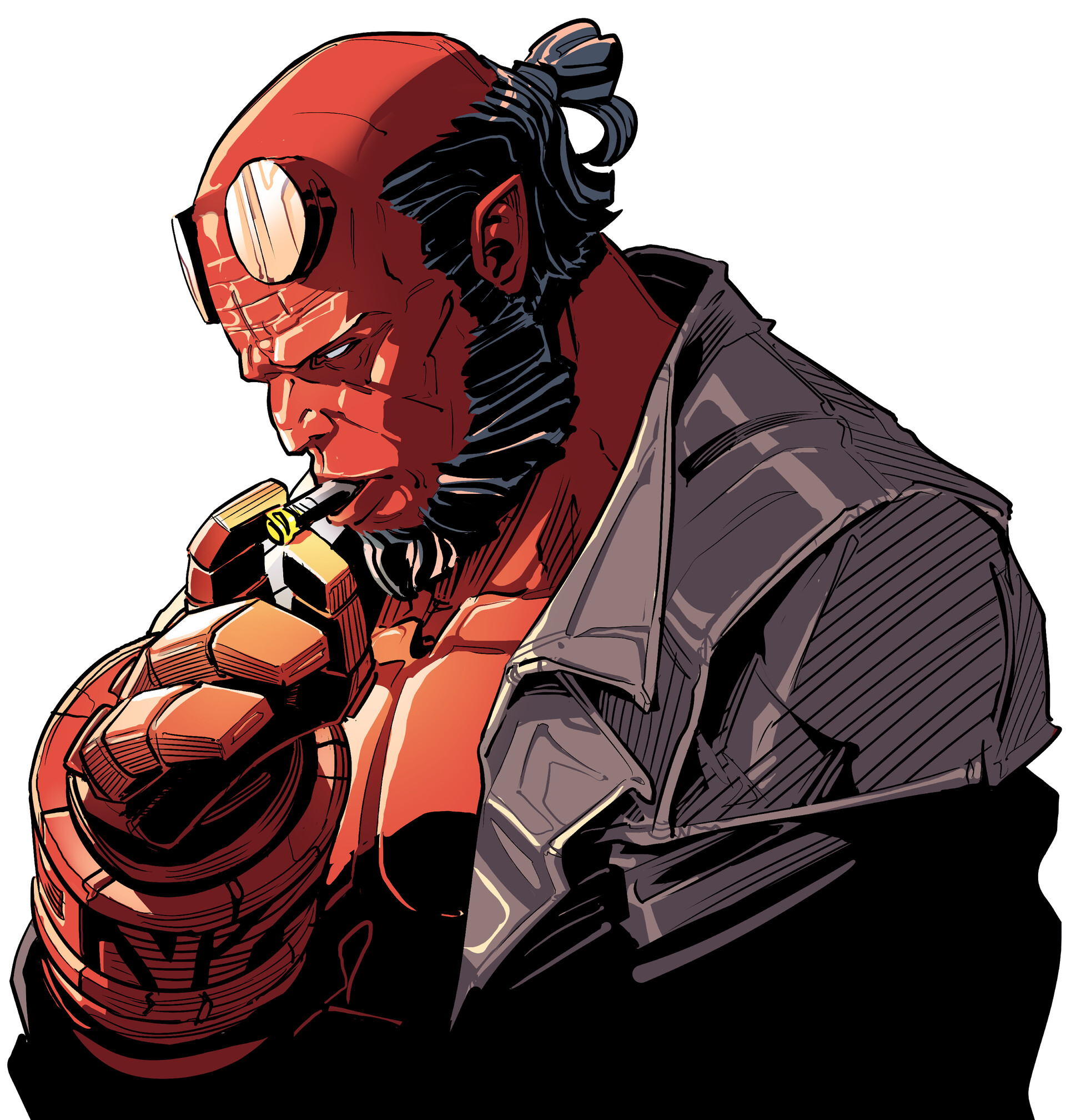 ArtStation - Hellboy artwork, Krzysztof Tarasiuk