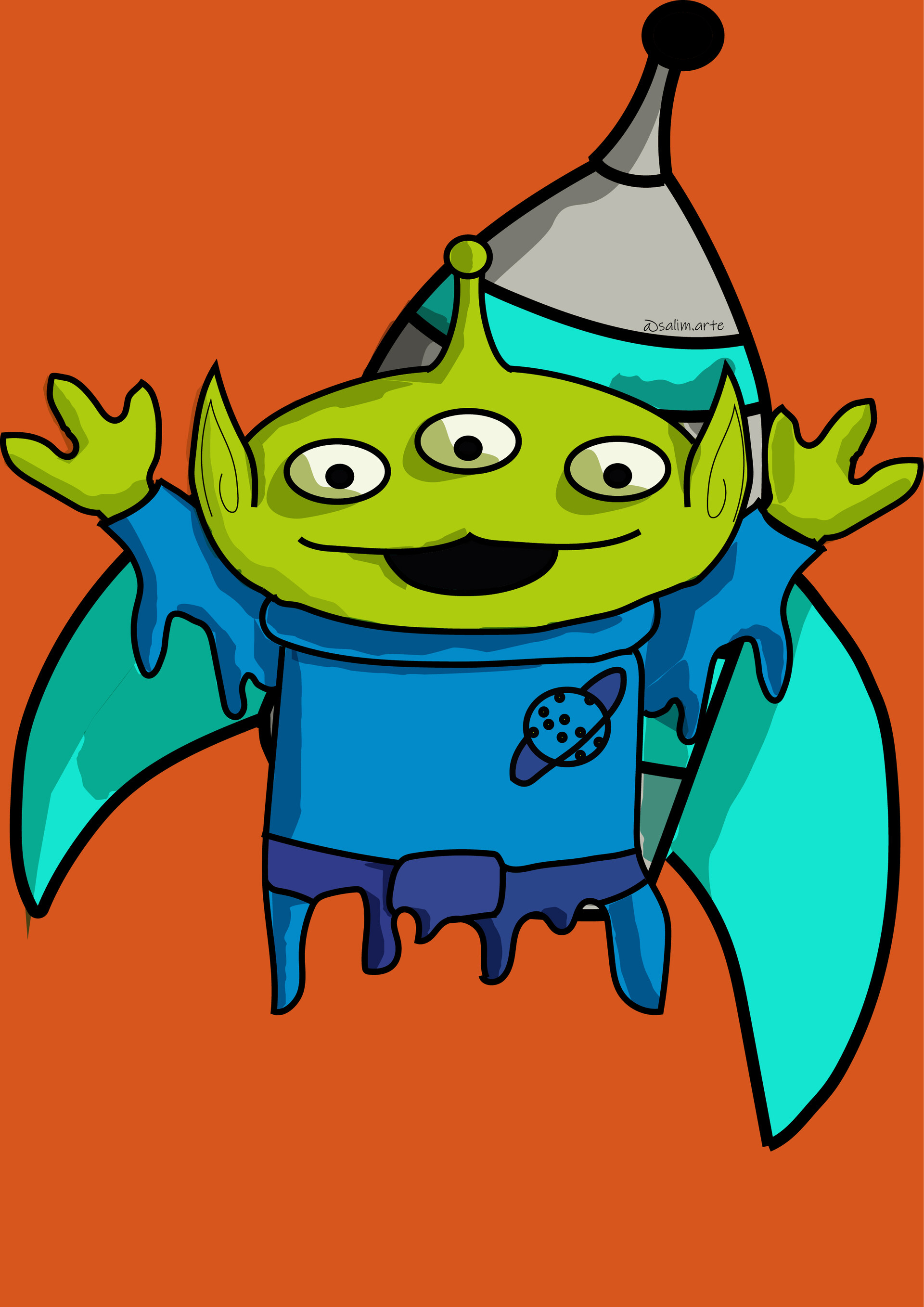 alien toy story coloring sheet