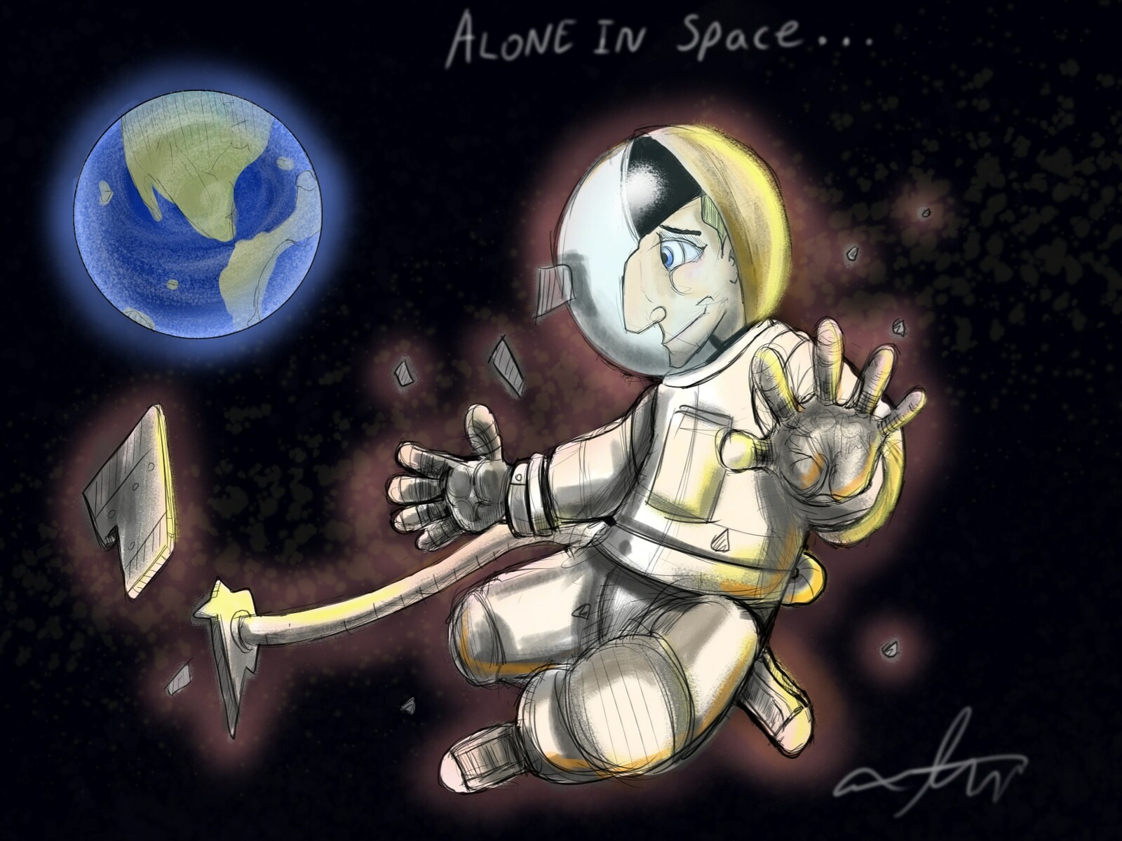 ArtStation - Alone in space
