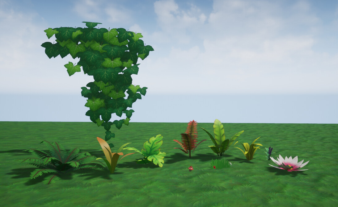 ArtStation - Stylized plants