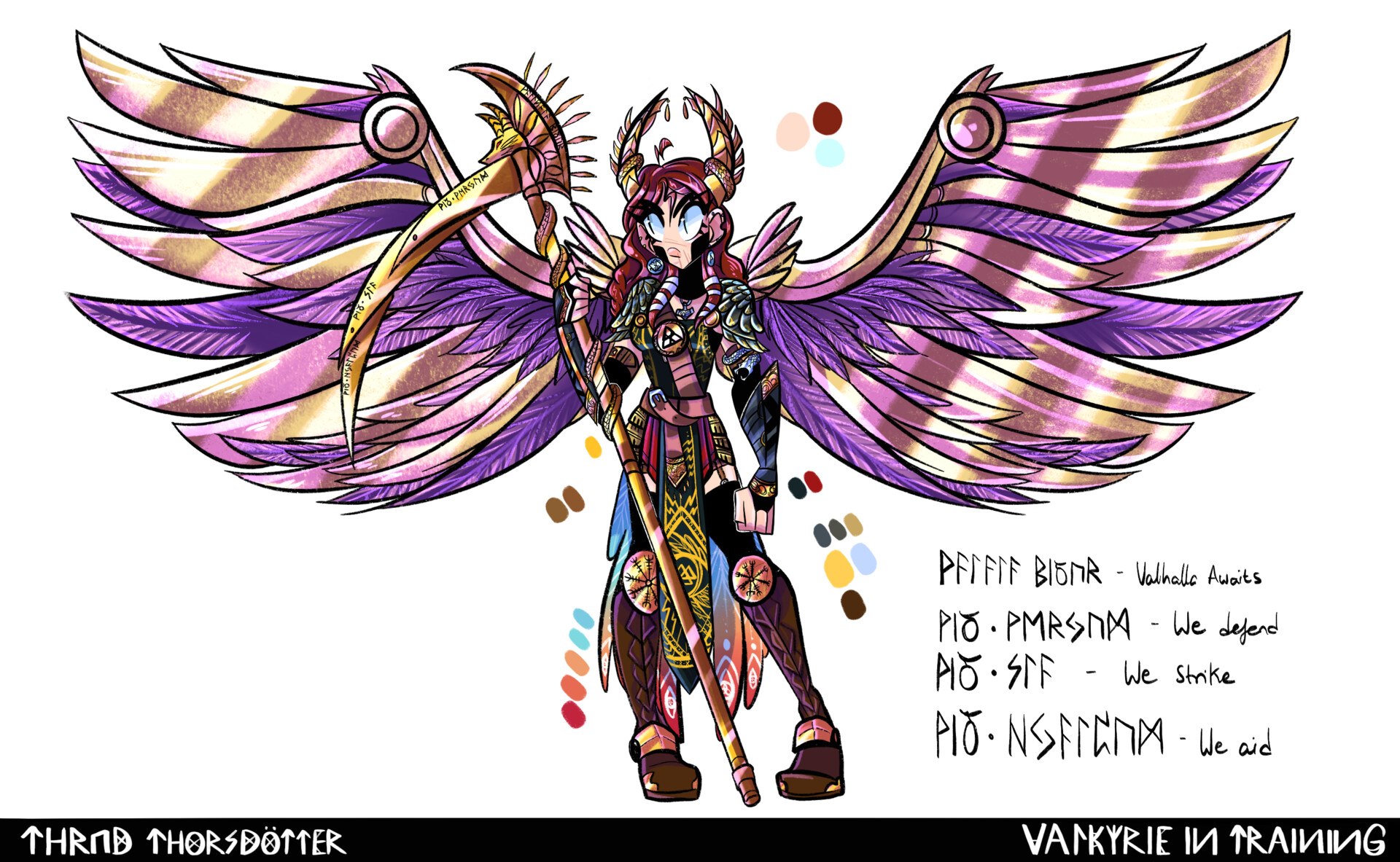 ArtStation - *OLD* Thrud Thorsdottir concept work (Valkyrie in Training)