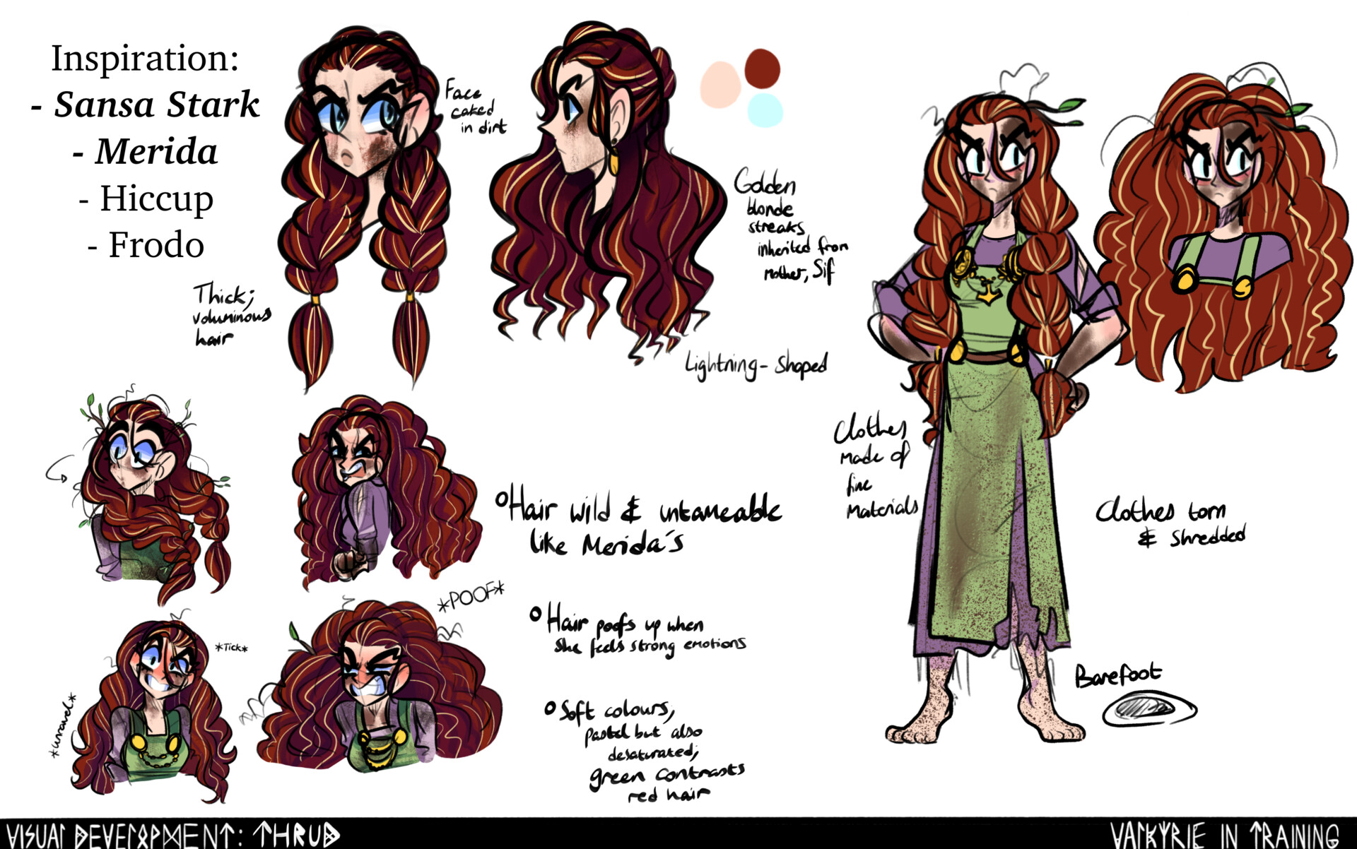 ArtStation - Thrud visual development (Valkyrie in Training)