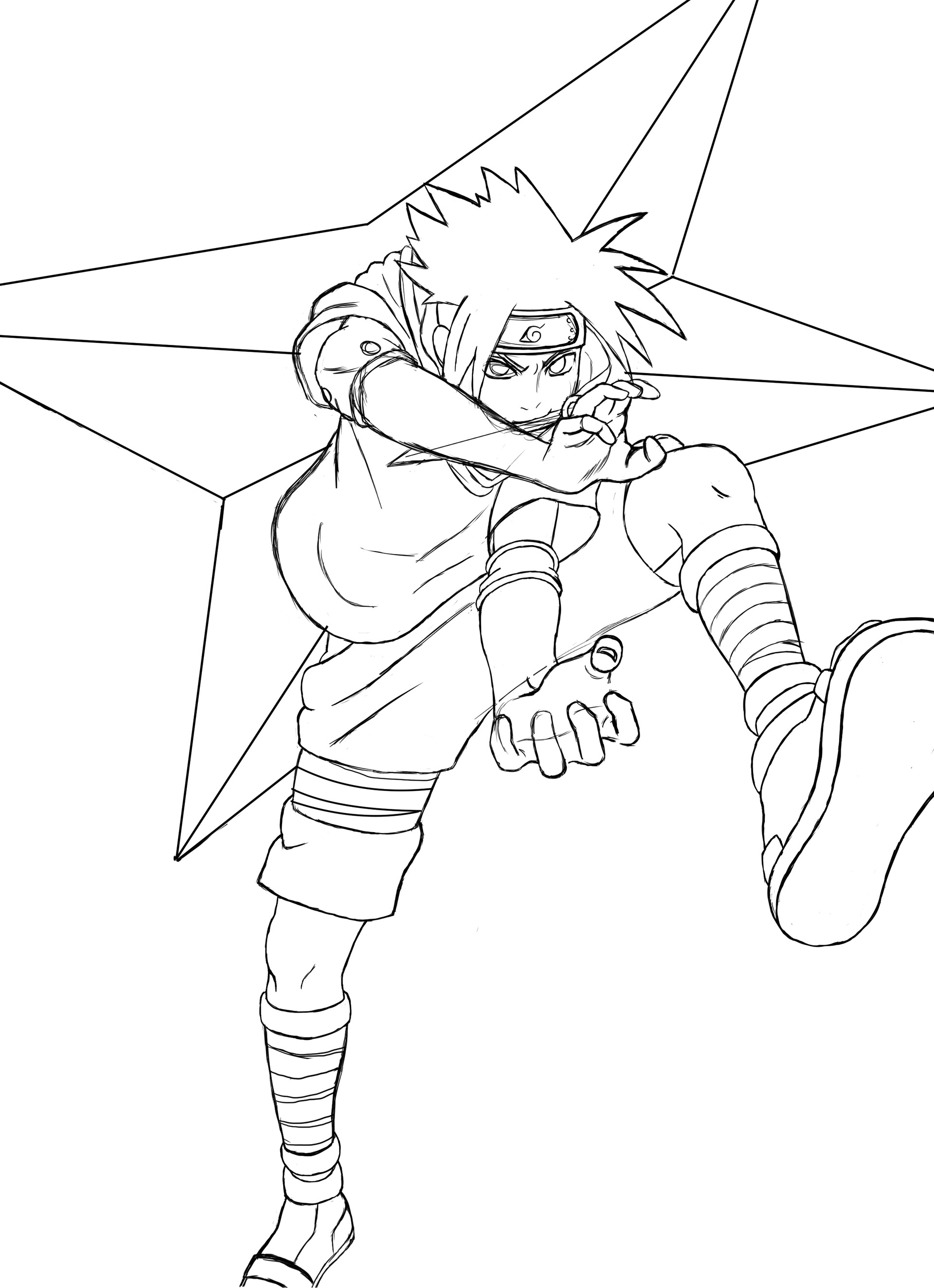 sasuke chidori coloring pages