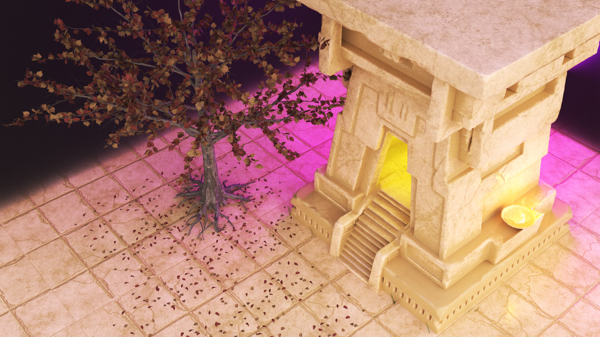 ArtStation - Mayan Temple 3D Modeling & Rendering