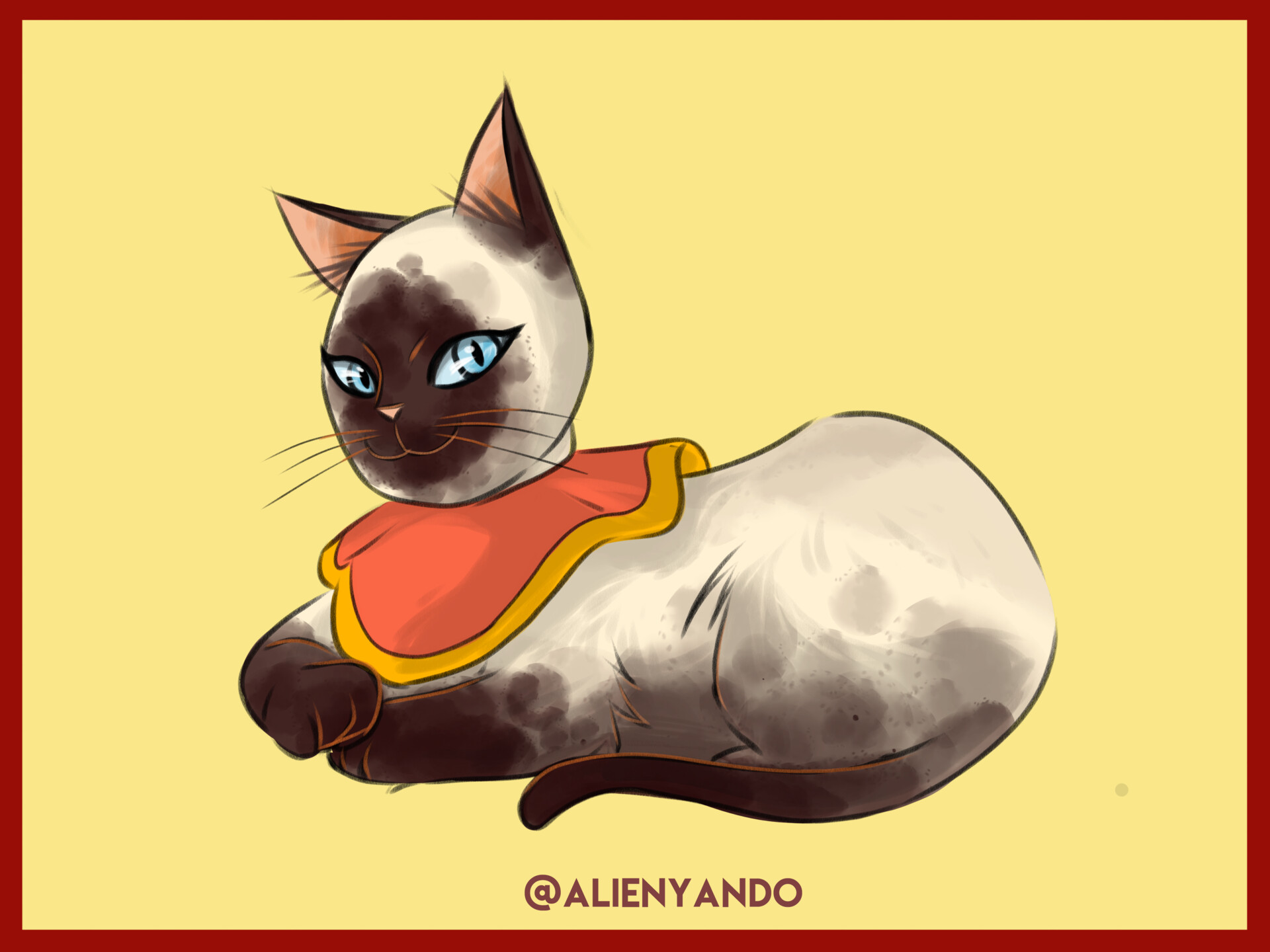 ArtStation - Siamese Cat