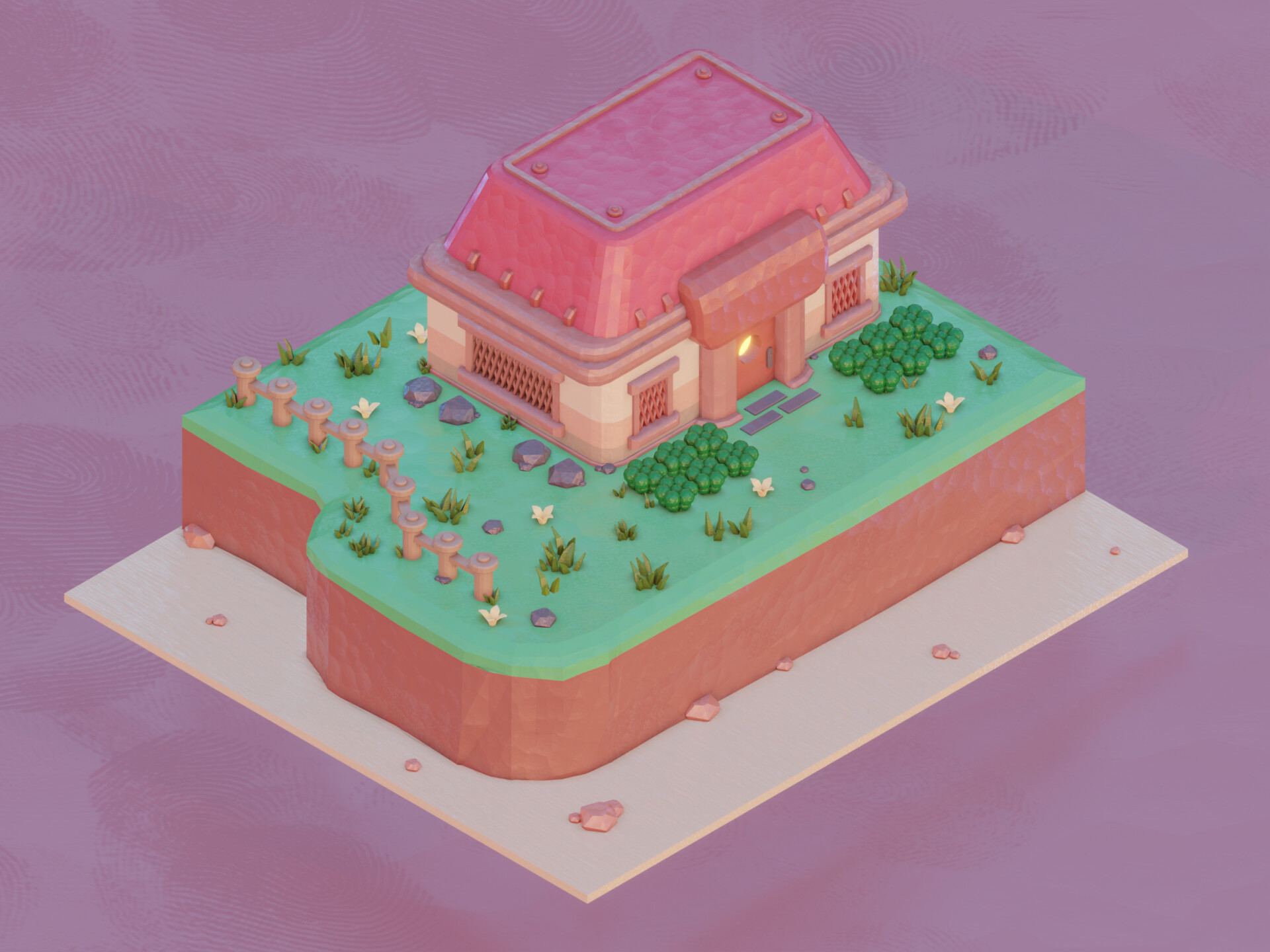 ArtStation - Link's House (Clay material render) - The Legend of Zelda ...