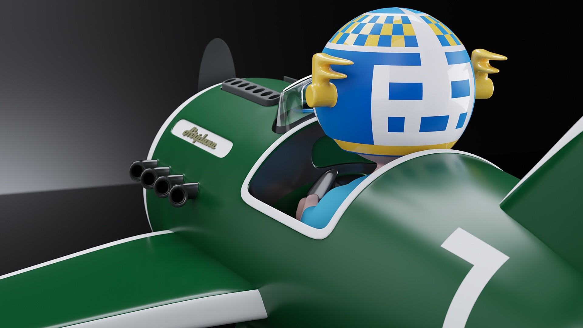 Roberto Dutra - Airplane Cartoon | 3D Modeling