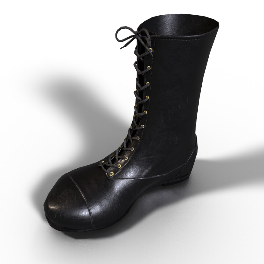 ArtStation - Low Poly Boot for Avatars