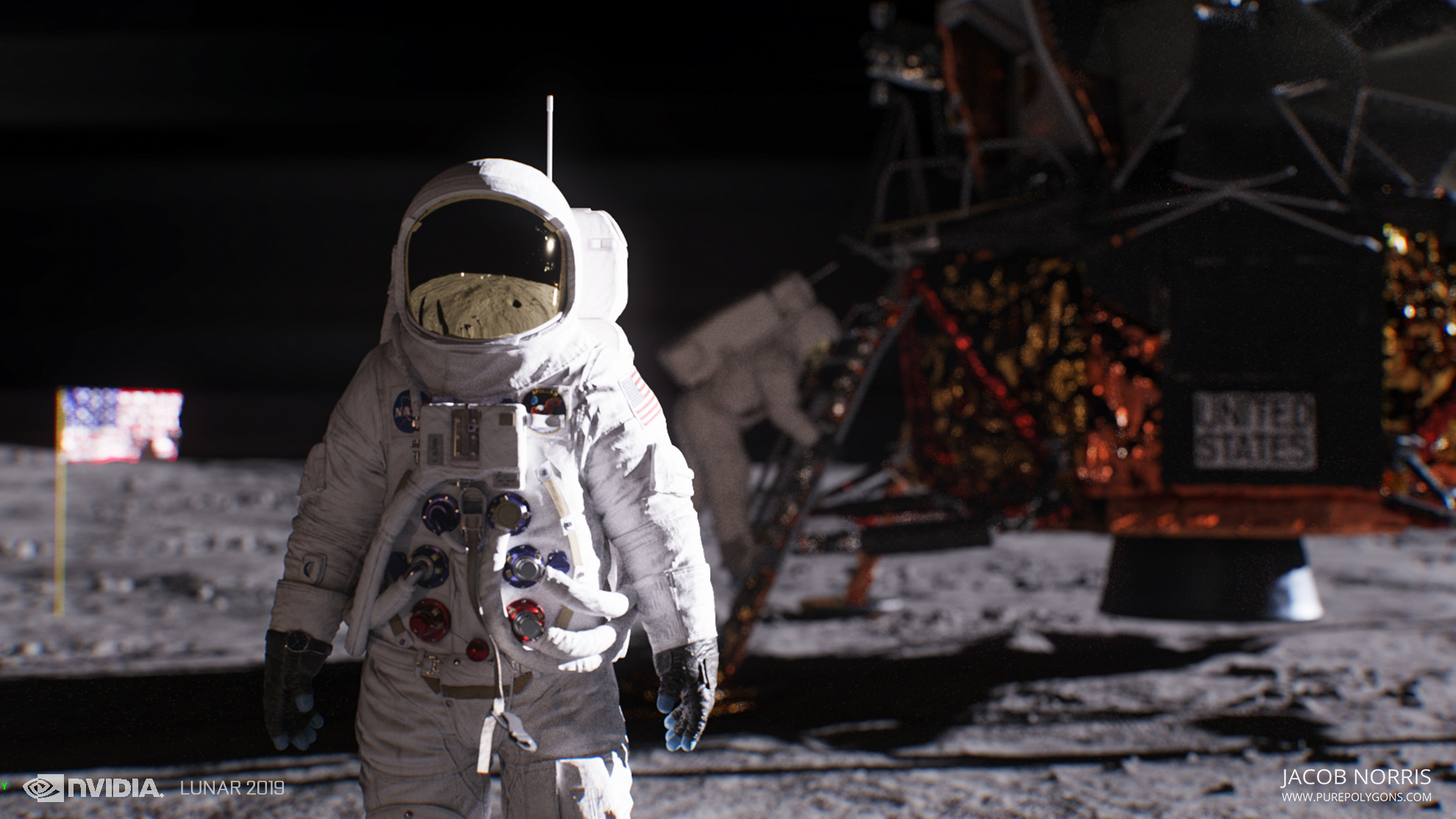 Jacob Norris - Lunar 2019 - Moon Landscape Apollo 11