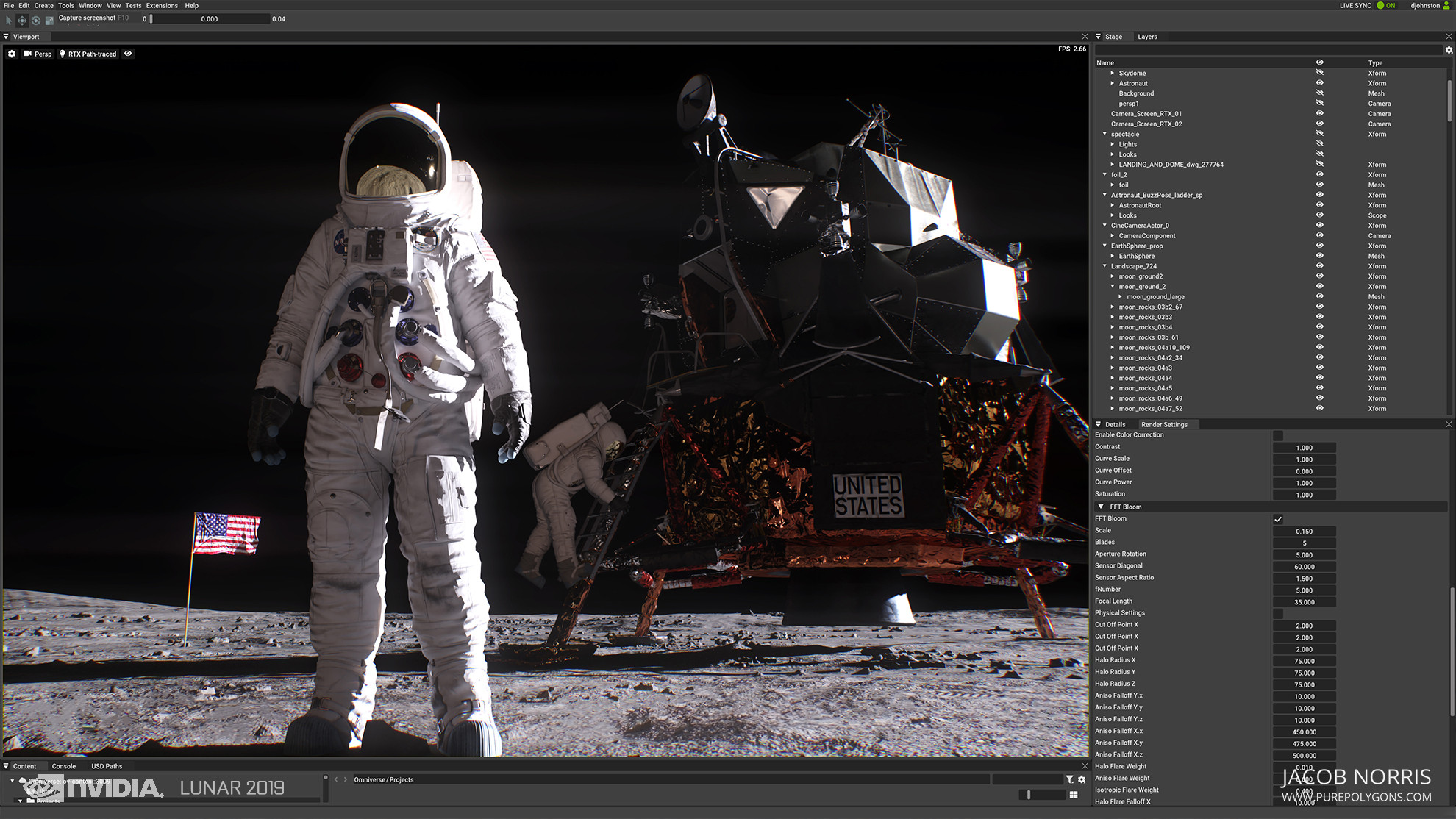 Jacob Norris - Lunar 2019 - Moon Landscape Apollo 11
